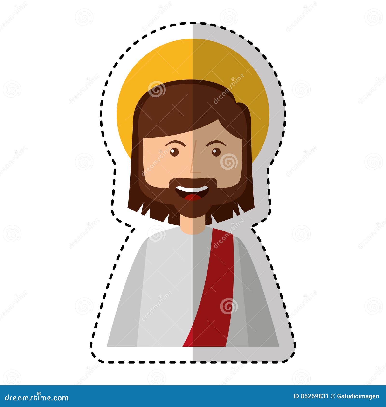Jesuschrist Avatar Character Icon Stock Illustration - Illustration of ...