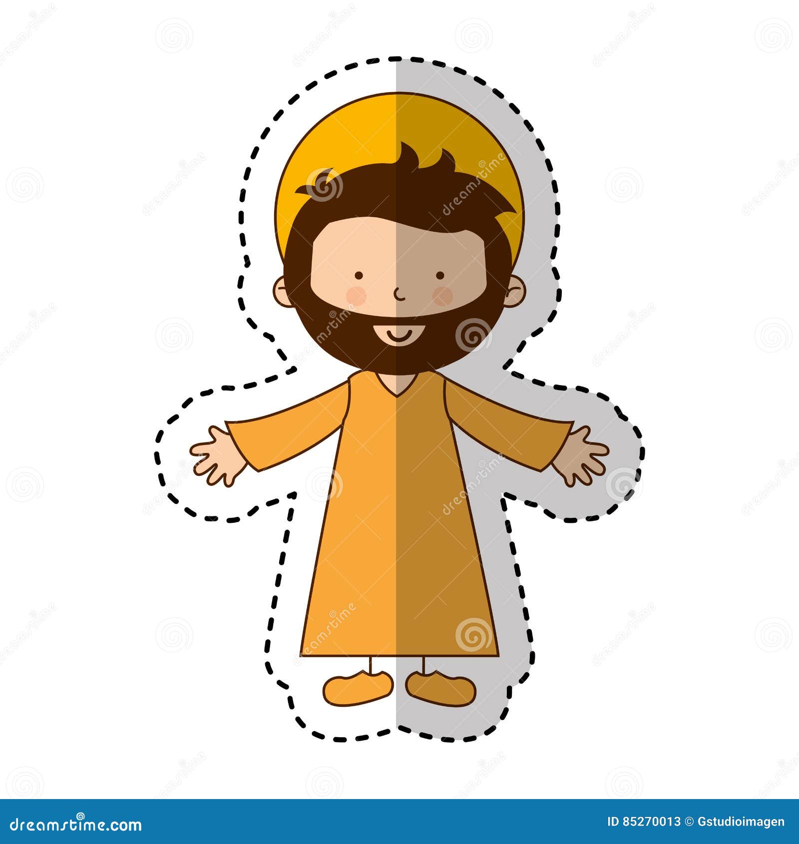 Jesuschrist Avatar Character Icon Stock Illustration - Illustration of ...