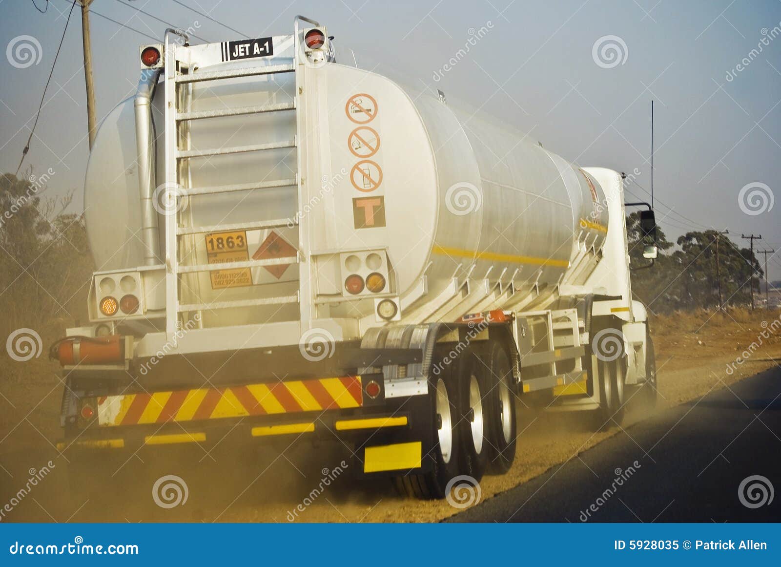 Jet a-1 aka AVGAS Tanker stock image. Image of road, gasoline - 5928035