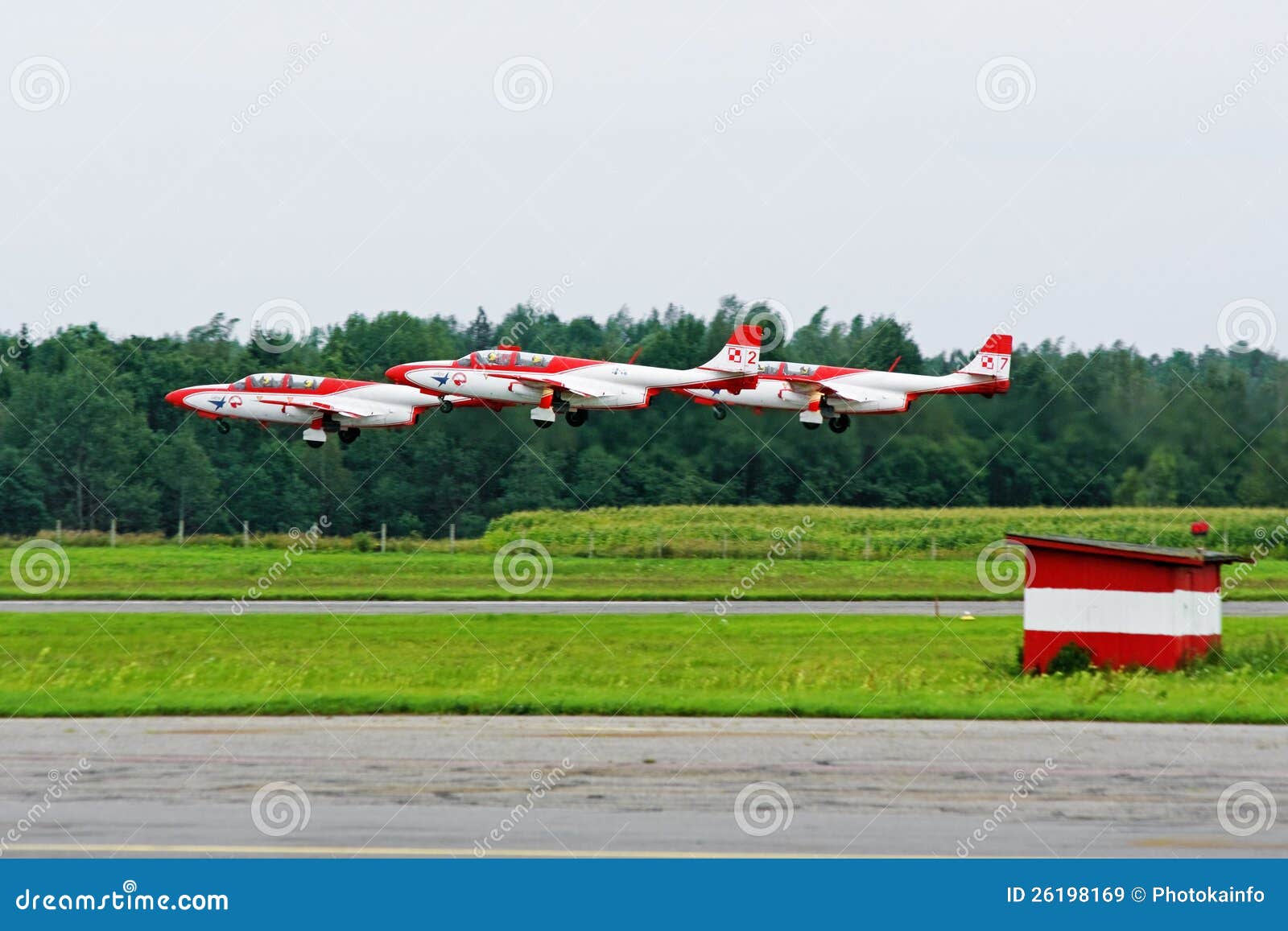 Jet Aerobatic Team TS-11 Iskra - Planes Fly Up. Editorial Stock Image ...
