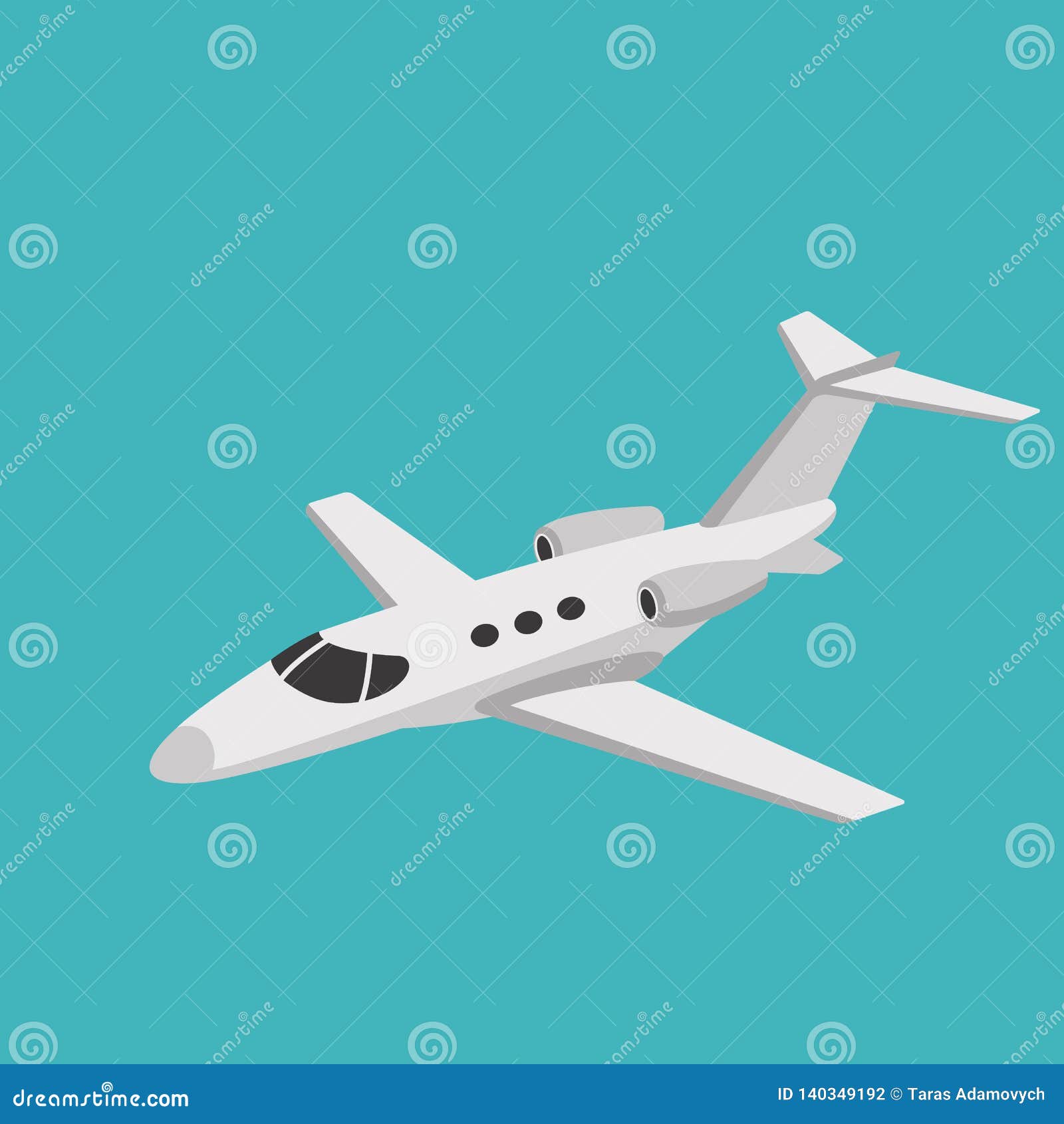 Jet Airliner, Vector Illustration ,flat Style, Stock Vector ...