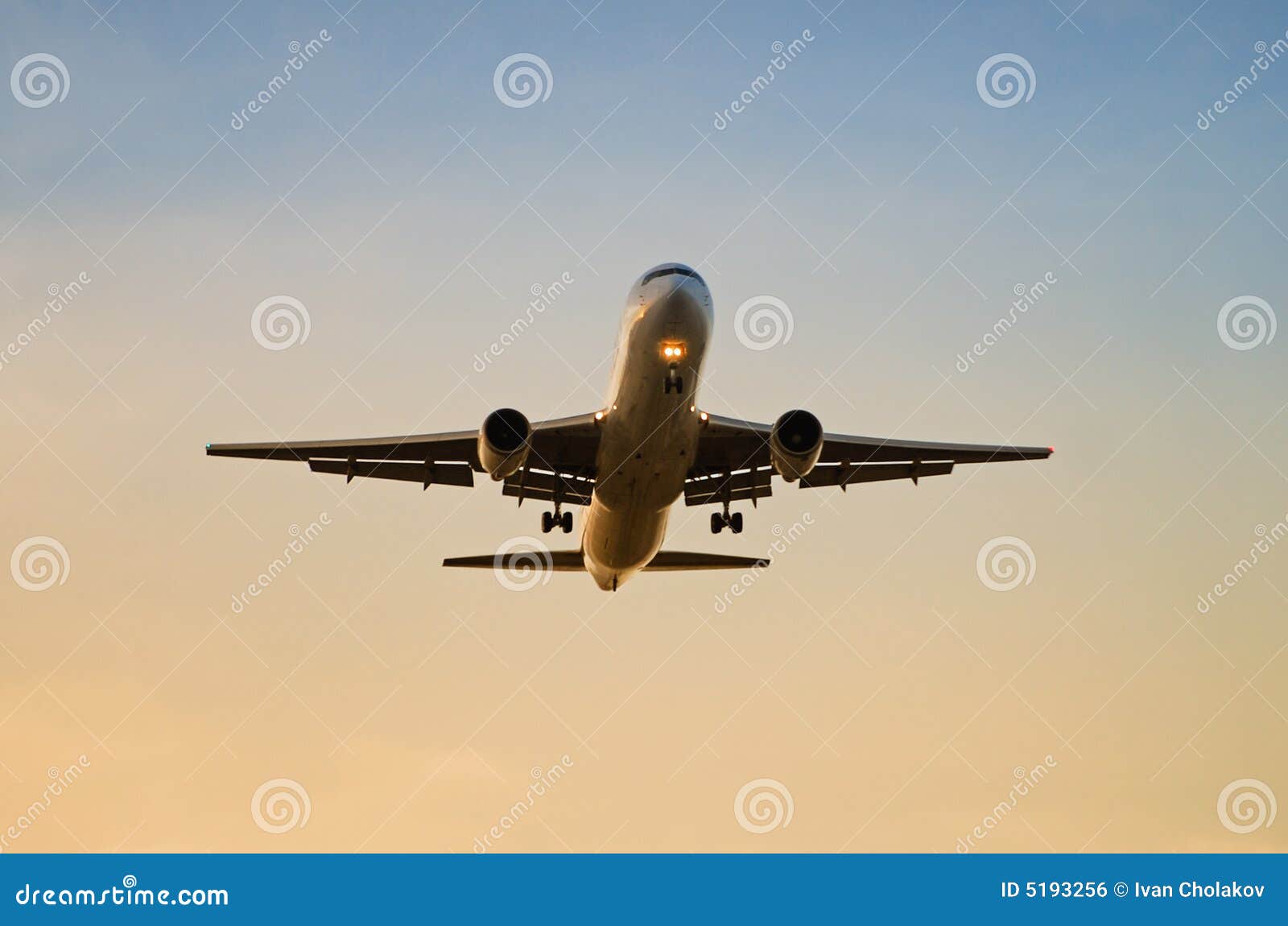 Jet airplane approaching stock photo. Image of business - 5193256