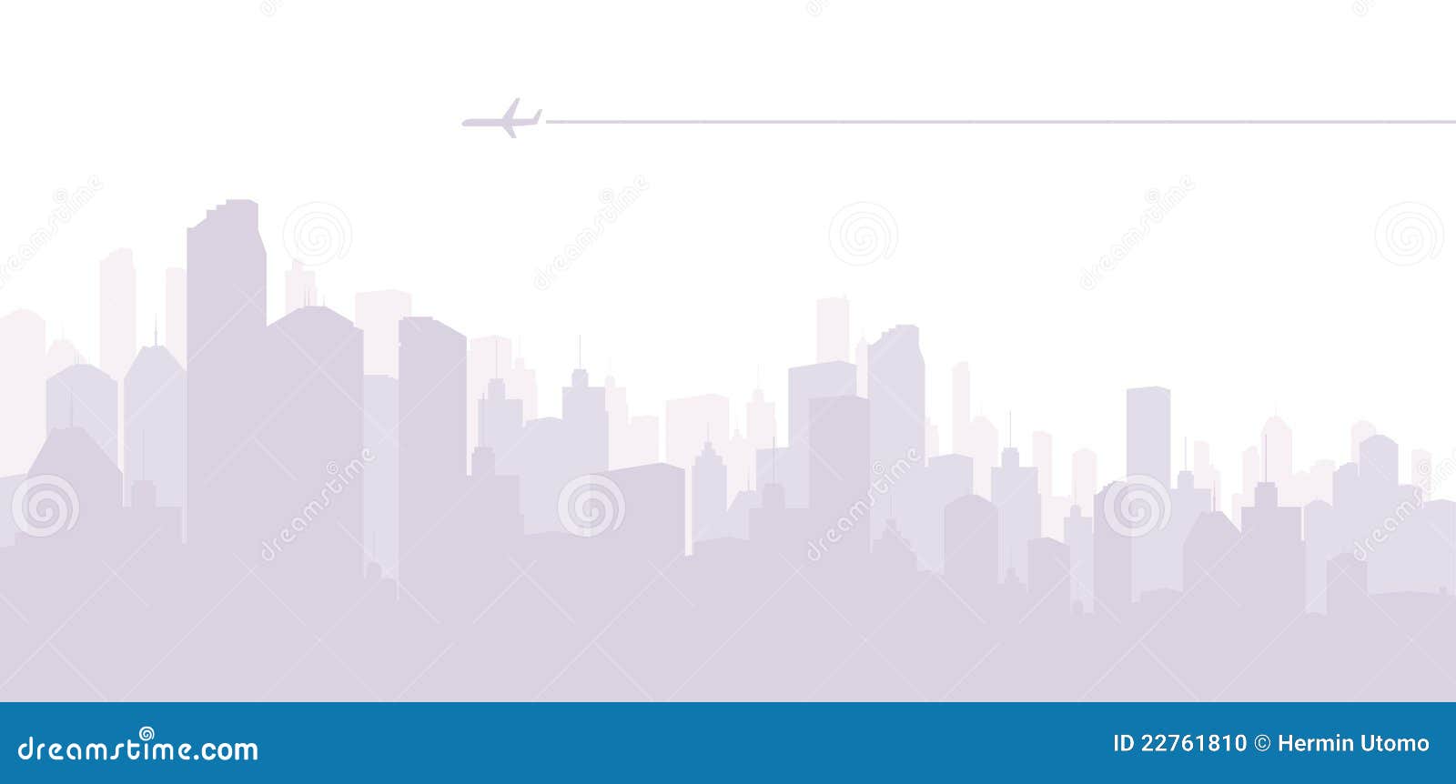 Jet Airplane in the City stock vector. Illustration of cruising - 22761810