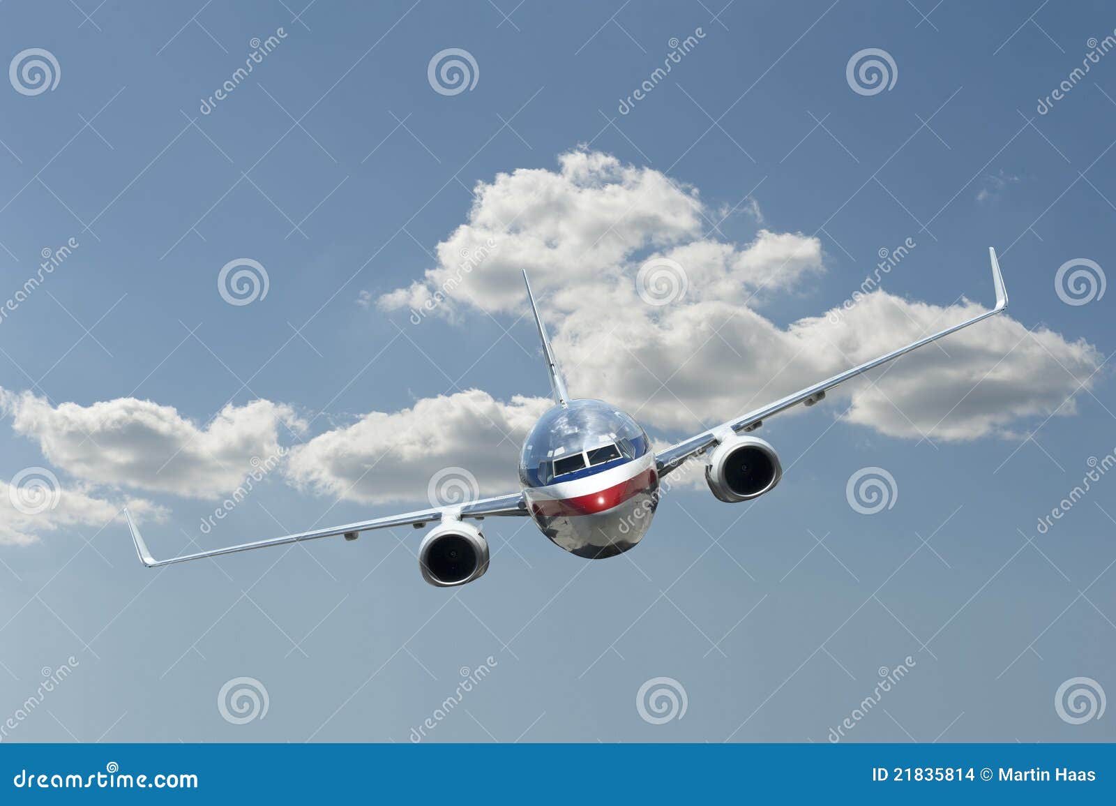 Jet Airplane in flight stock photo. Image of aircraft - 21835814