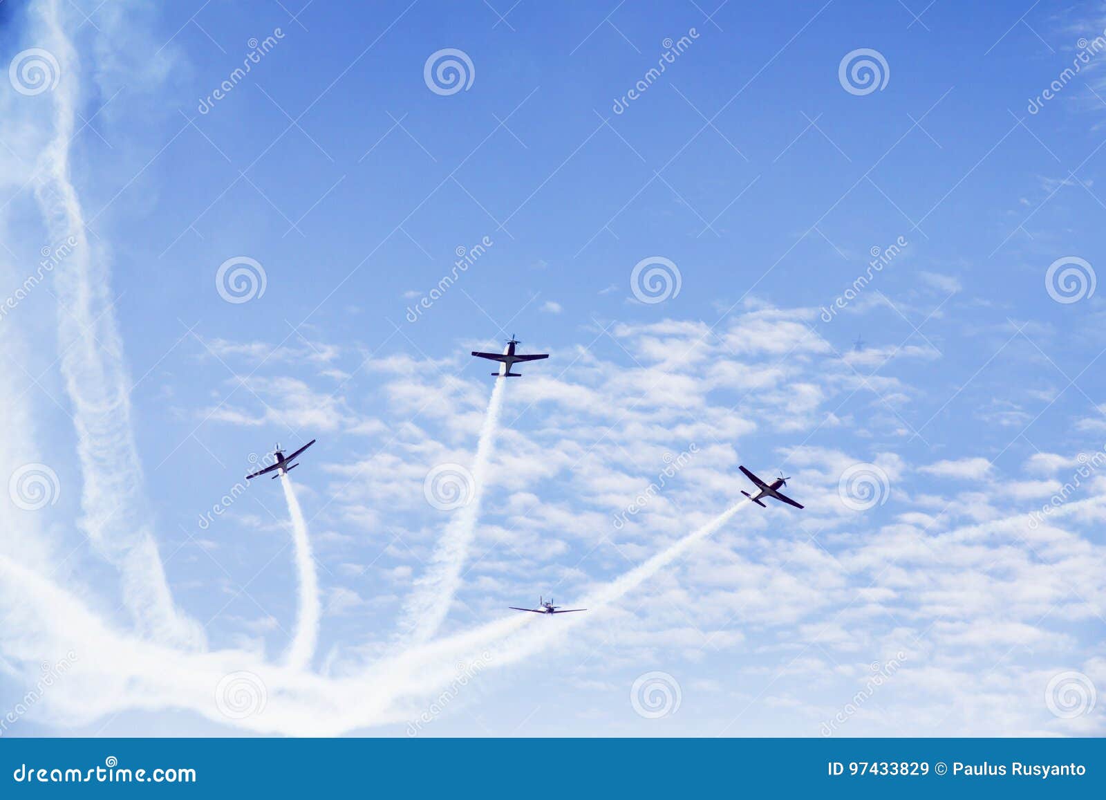 Jet Airplane Flying with Smoke Stock Image - Image of maneuvers ...