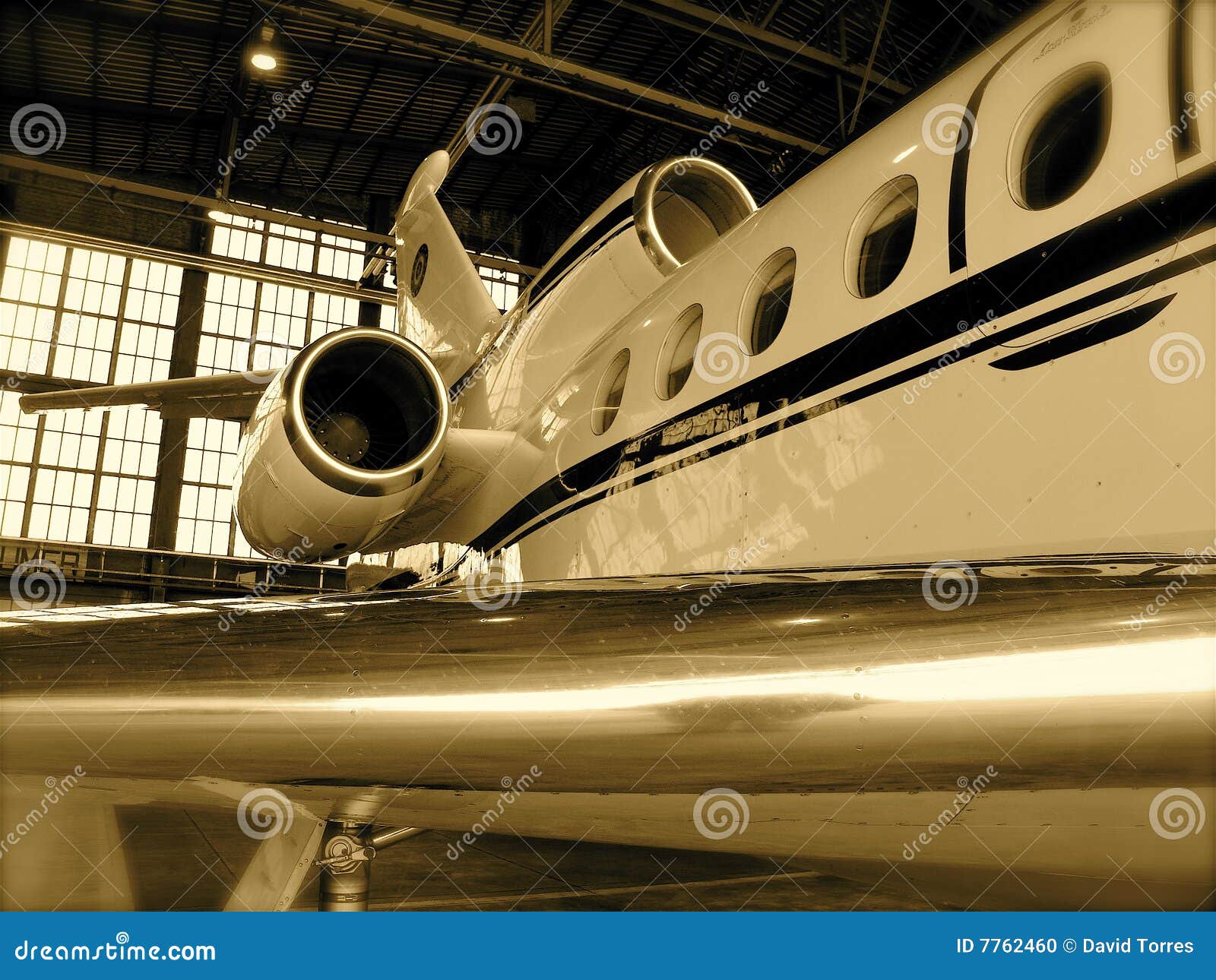 Jet airplane in hanger stock photo. Image of flying, engine - 7762460