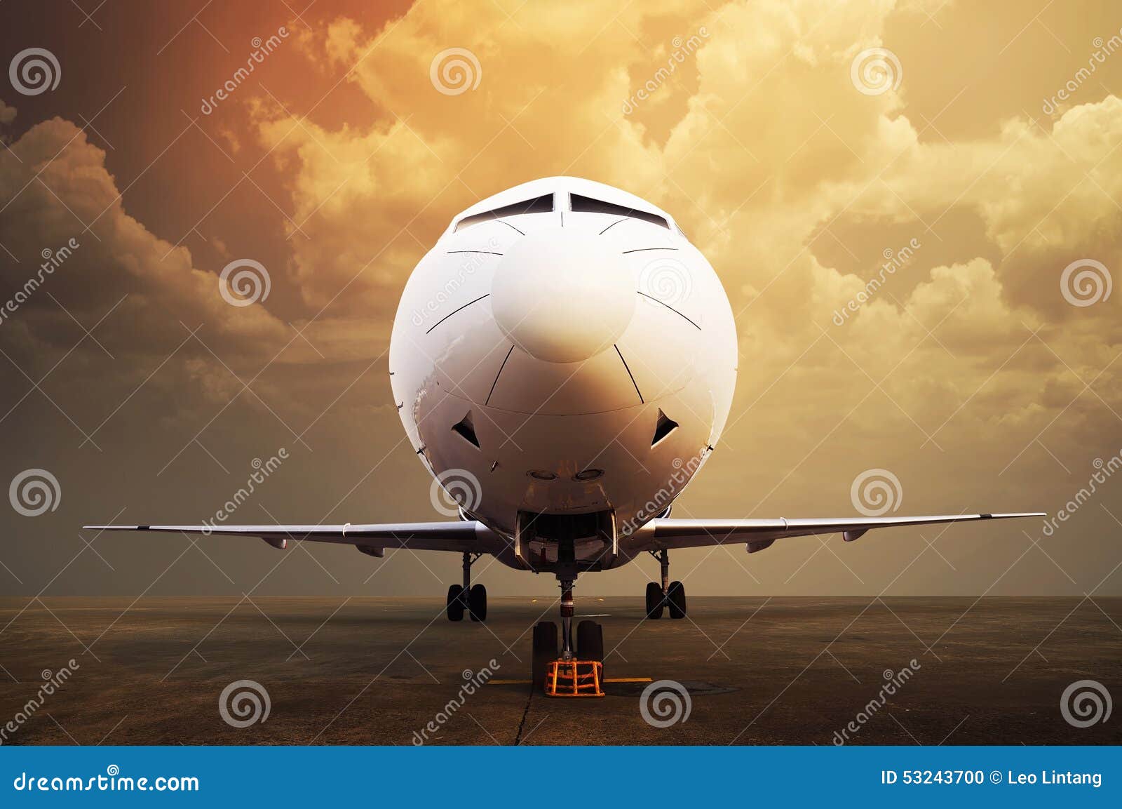 Jet Airplane Parking at the Airport. Stock Photo - Image of plane ...