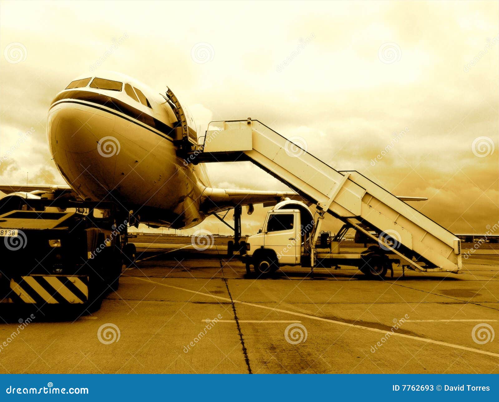 Jet airplane on tarmac stock image. Image of aerospace - 7762693