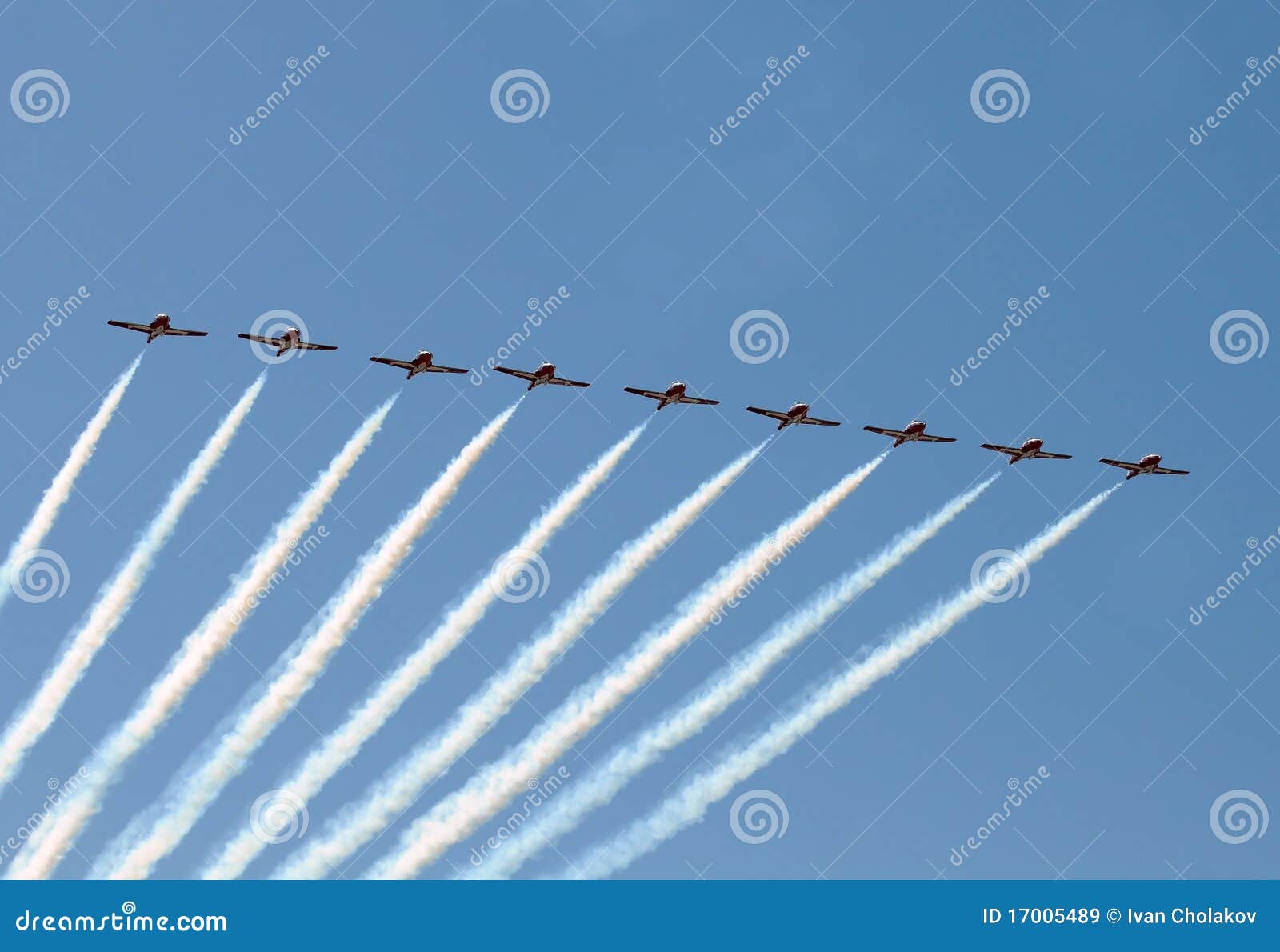 Jet airplanes in formation stock image. Image of aviation - 17005489