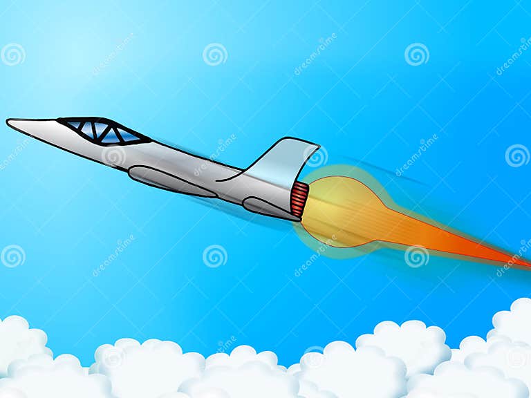 Jet booster stock illustration. Illustration of solution - 13944649