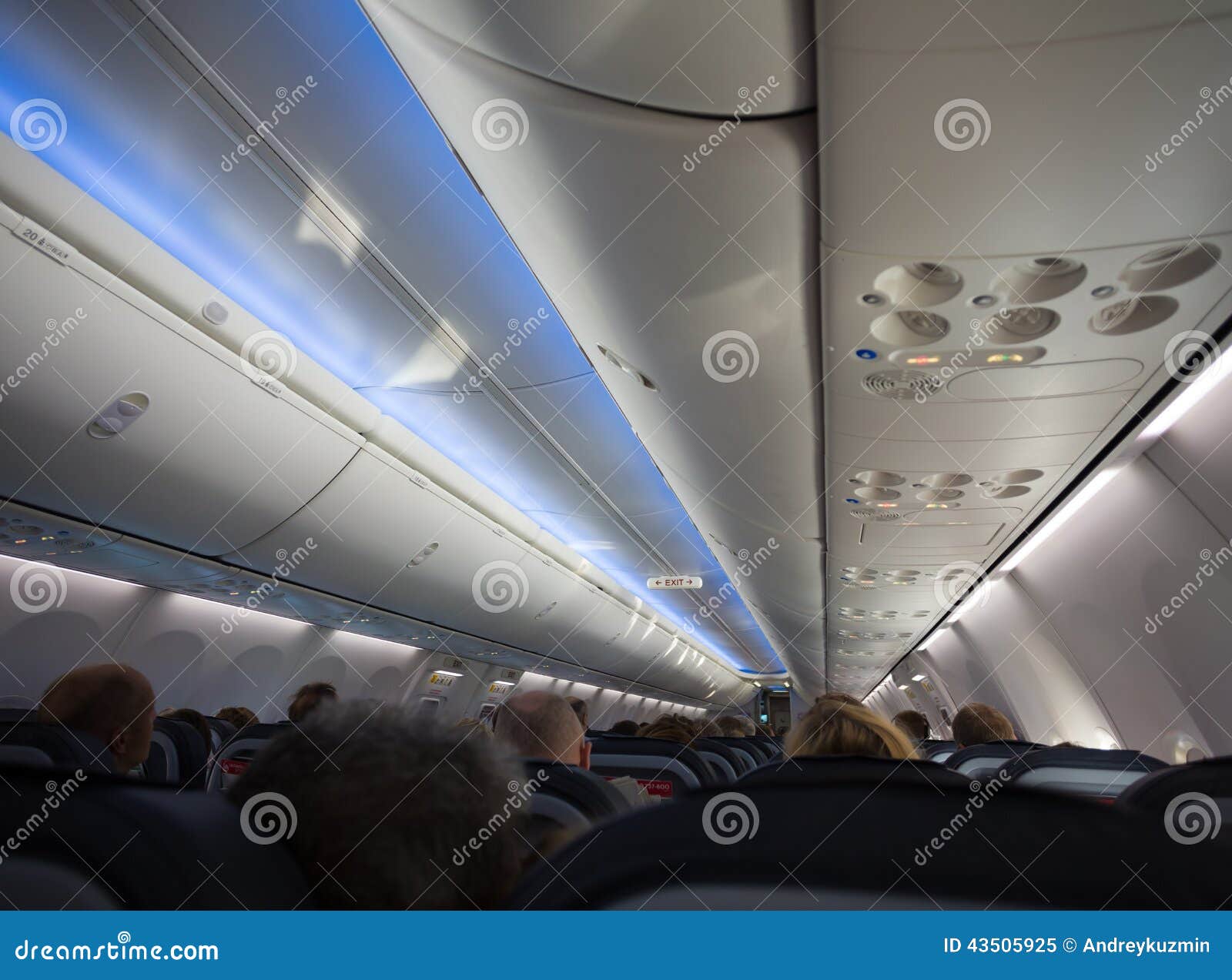 Jet Cabin Full of Passengers Editorial Image - Image of passenger ...