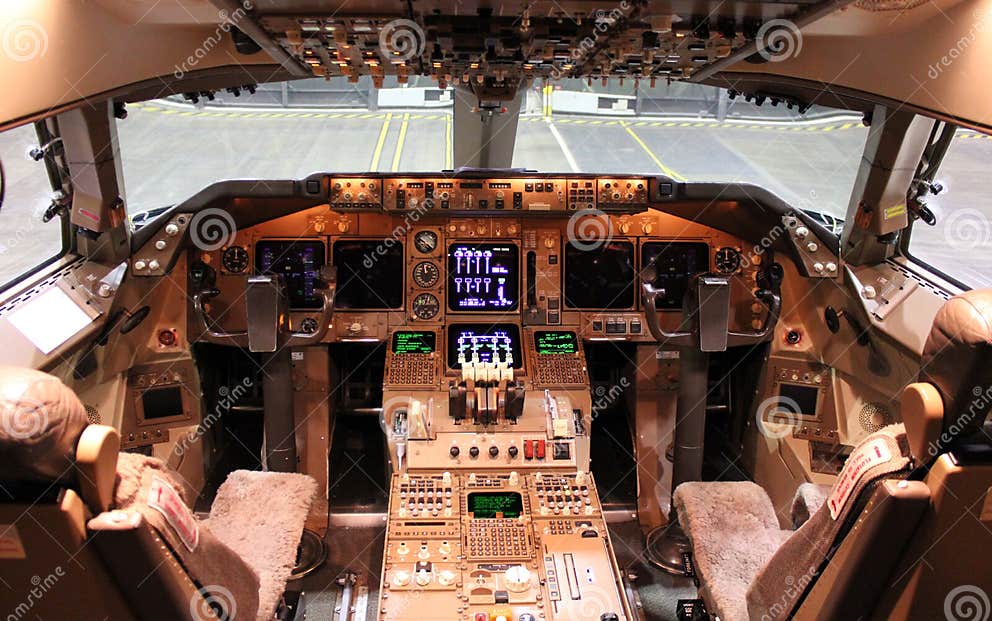Jet cockpit stock photo. Image of flightdeck, captain - 24191500
