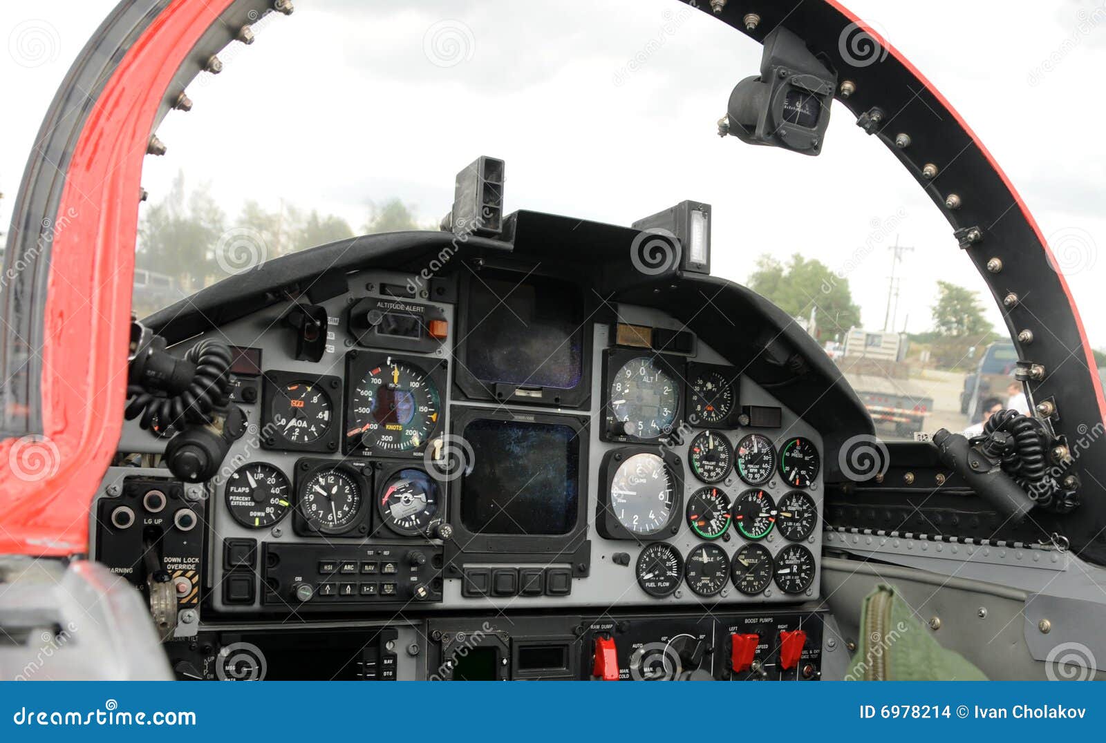 Jet cockpit stock photo. Image of board, compass, airforce - 6978214
