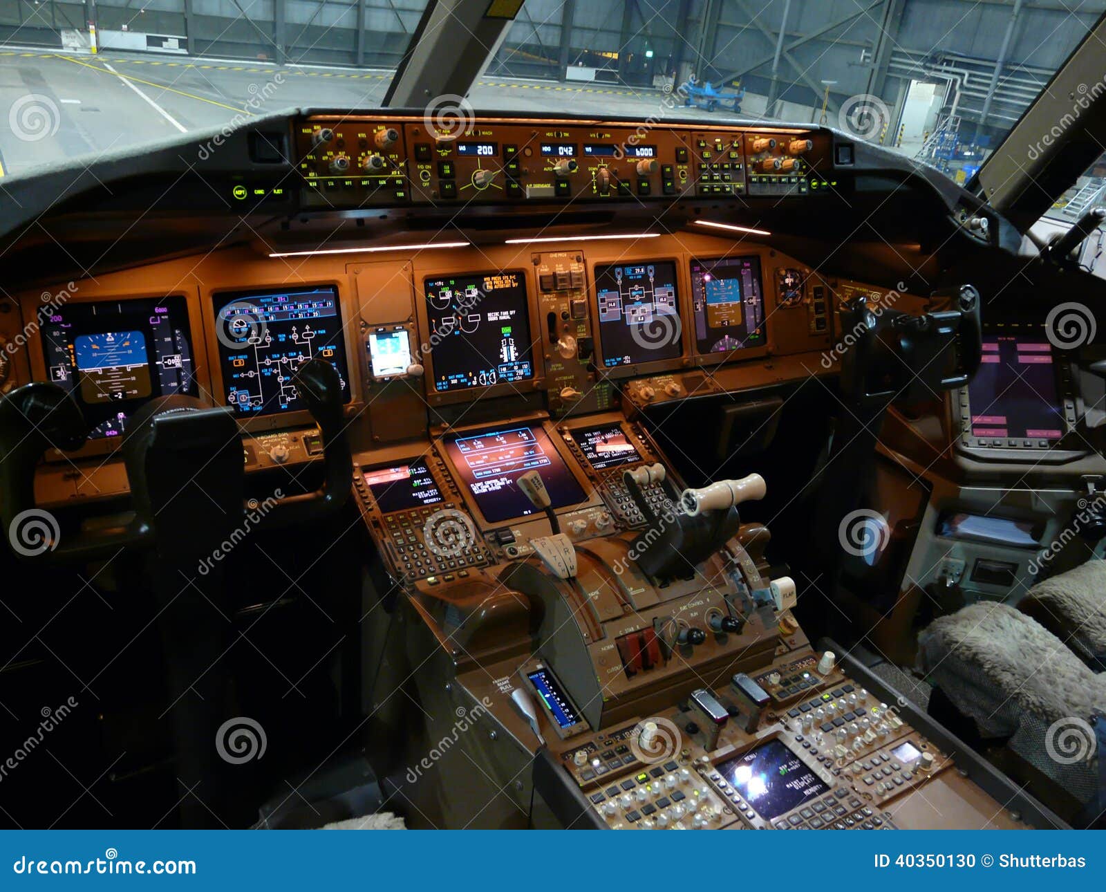 Jet cockpit stock photo. Image of dark, check, airliner - 40350130