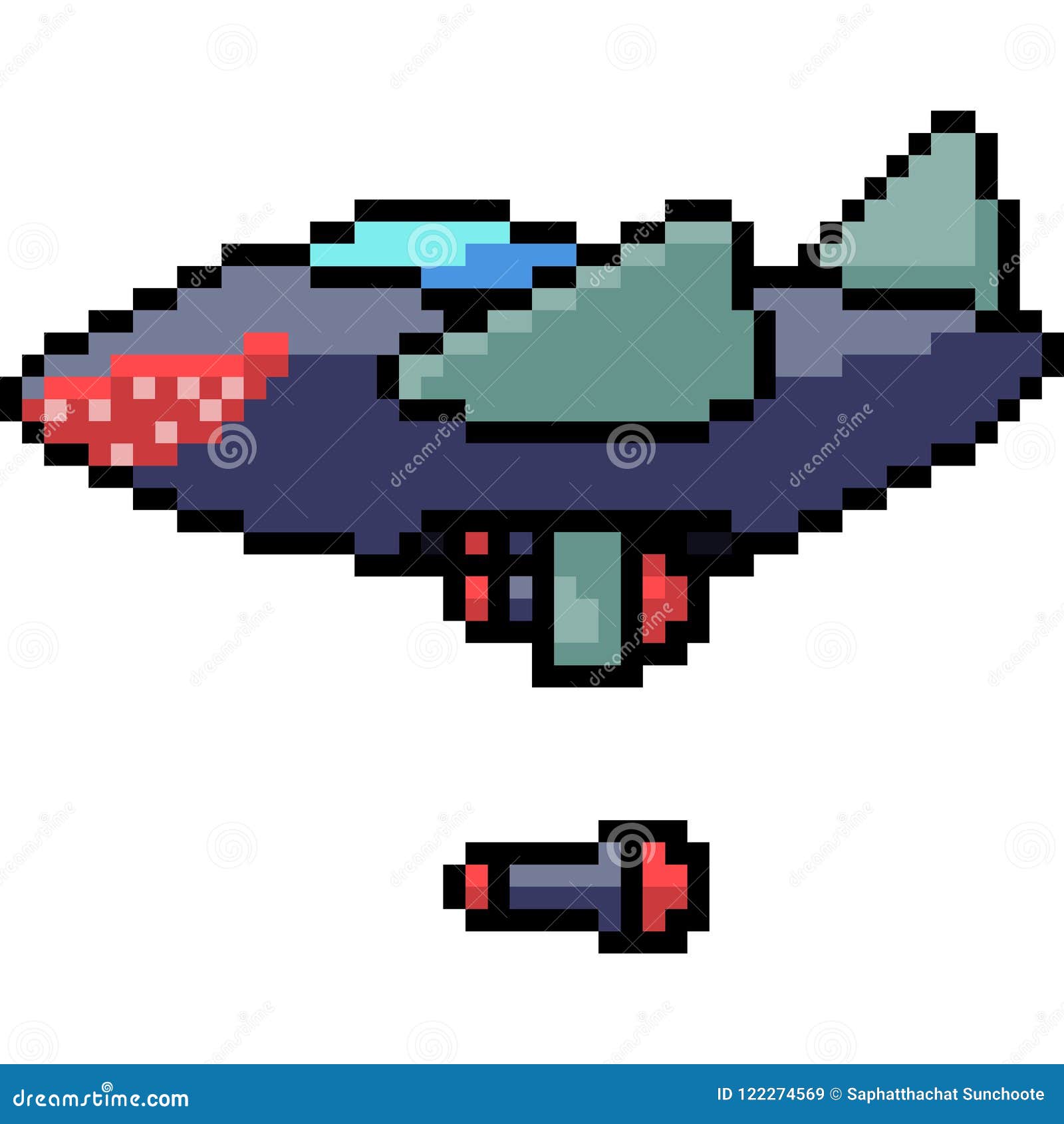 Jet De Bombe D'art De Pixel De Vecteur Illustration de Vecteur ...