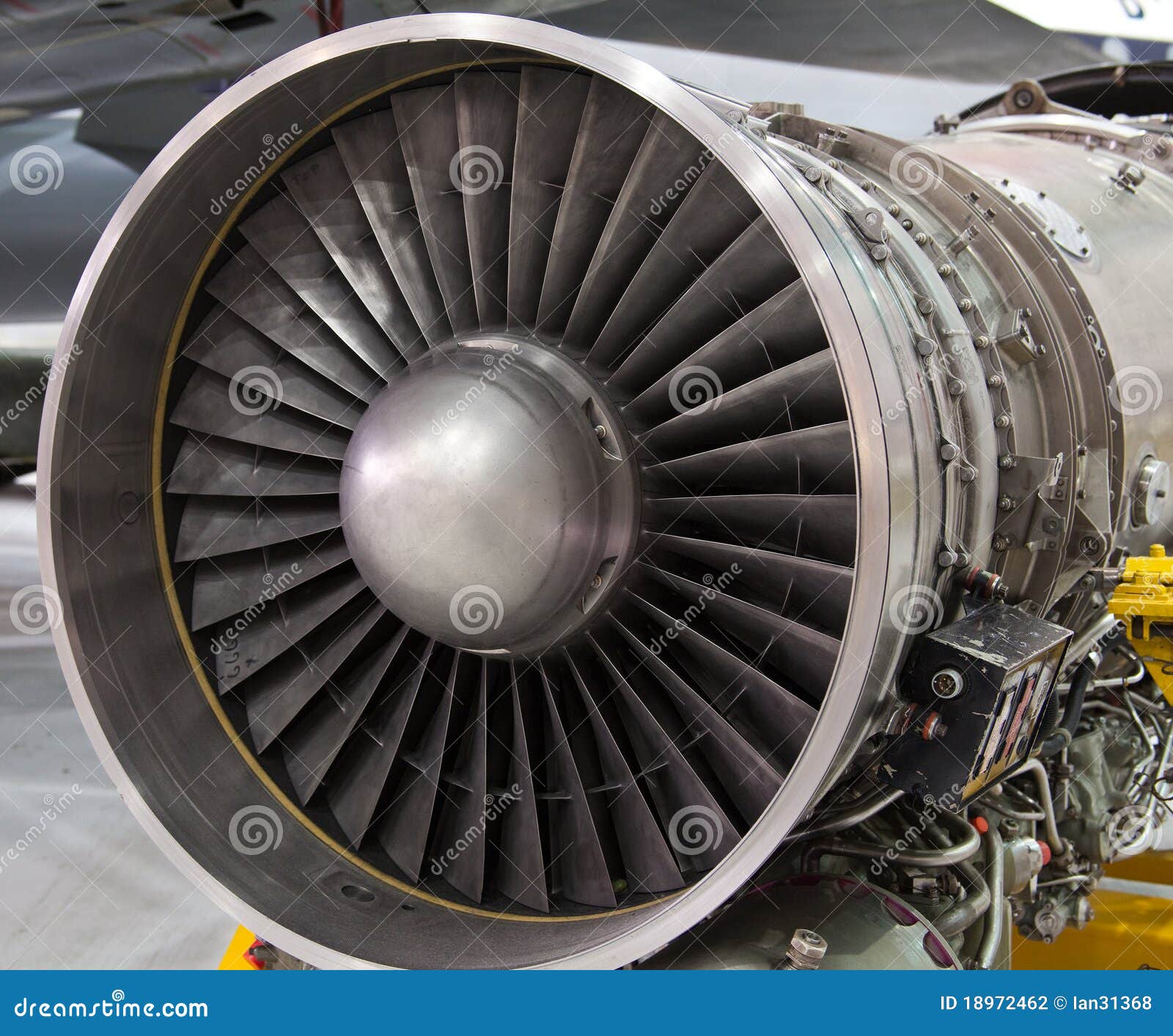 Jet engine stock photo. Image of metal, blades, engines - 18972462