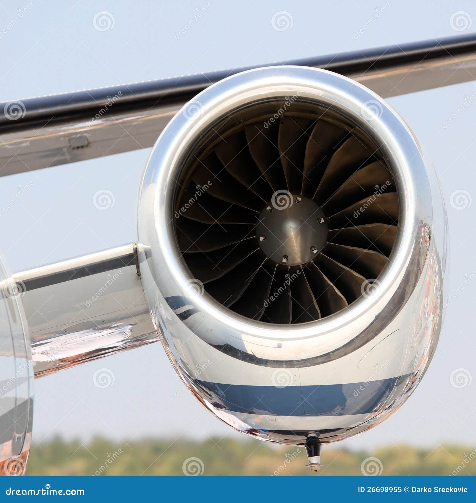 Jet engine stock image. Image of altitude, cruise, jetliner - 26698955