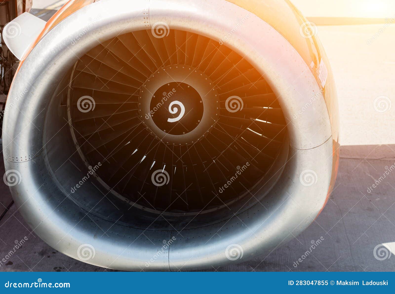 Jet engine stock image. Image of airfield, transportation - 283047855