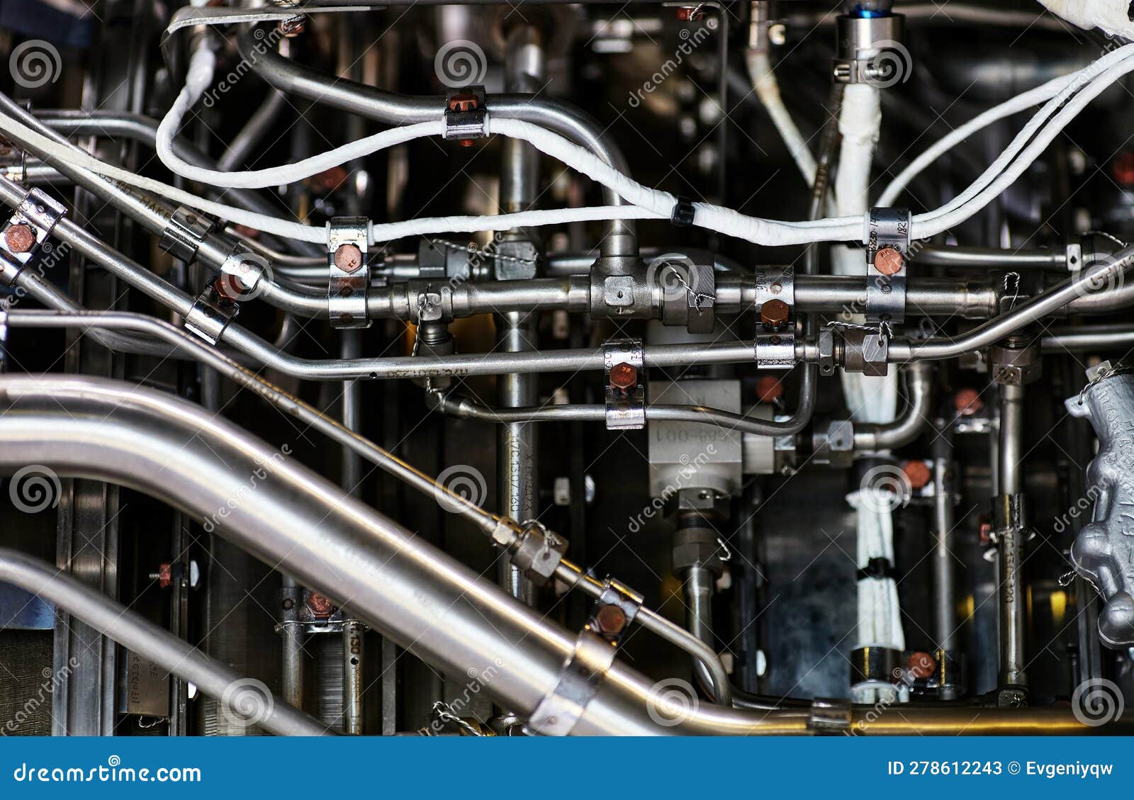 Jet Engine. Airplane Engine Side View Close Up Stock Image - Image of ...