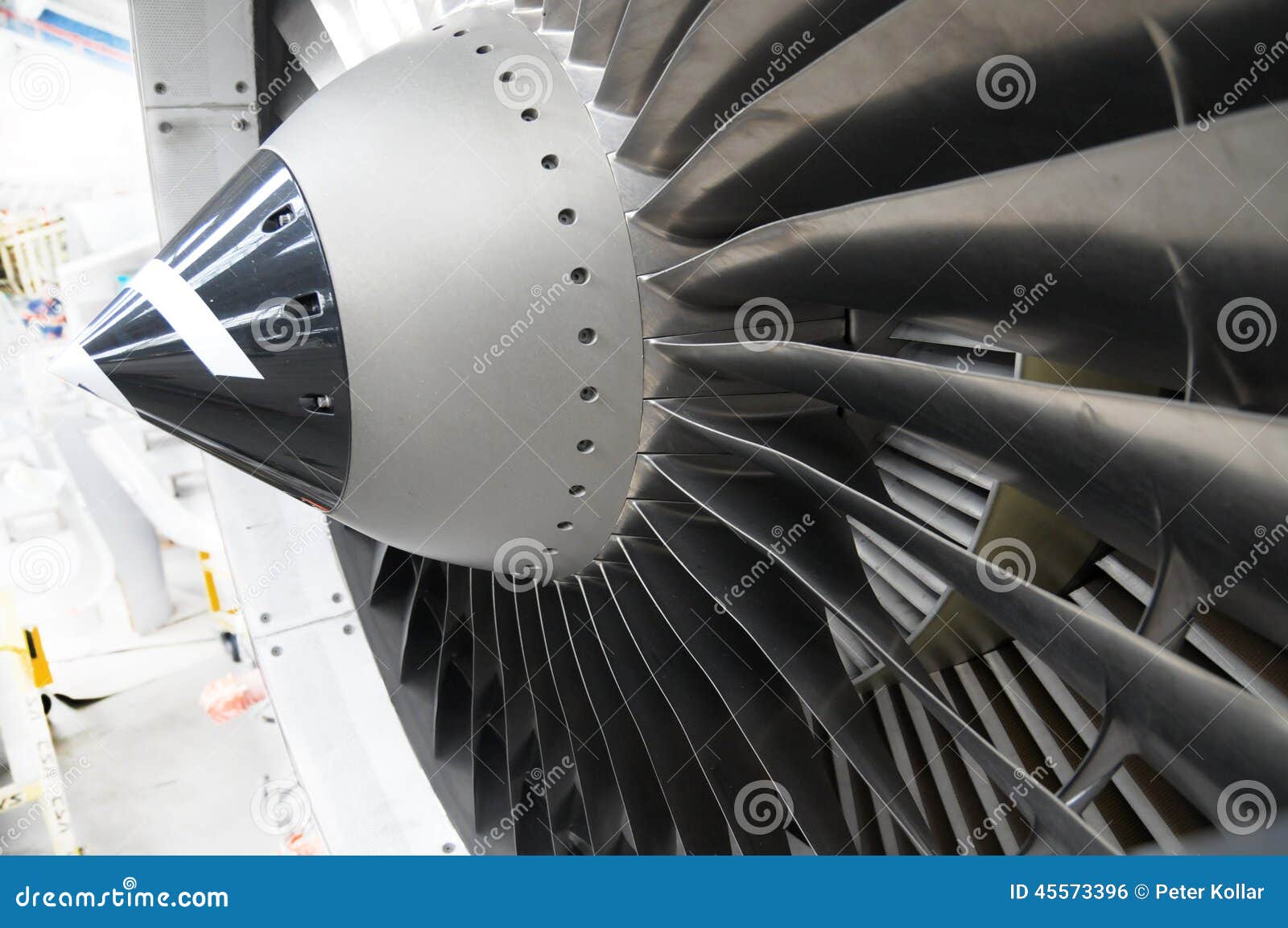 Jet engine blades stock photo. Image of motor, aviation - 45573396