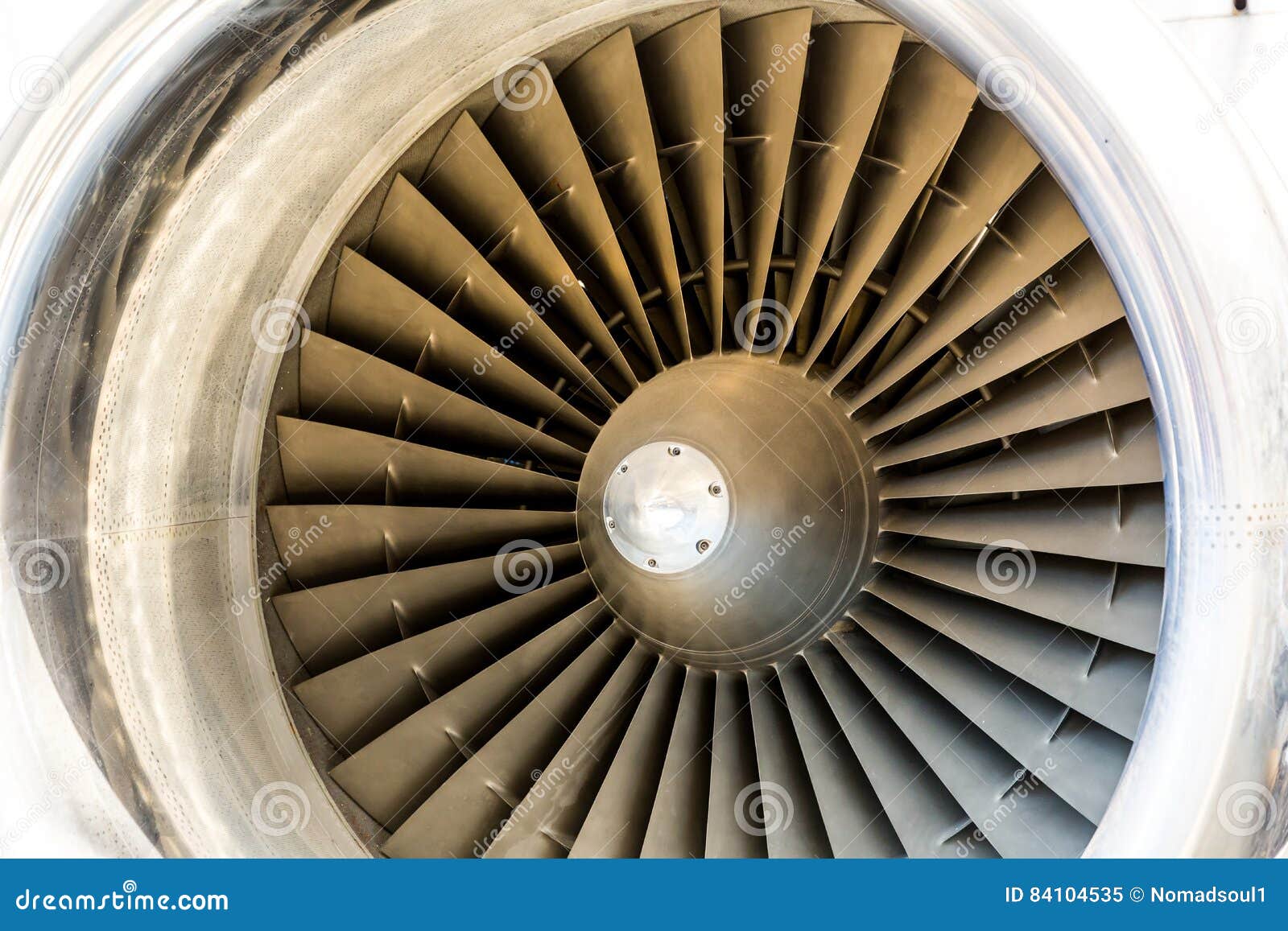 Jet engine blades closeup stock image. Image of machine - 84104535