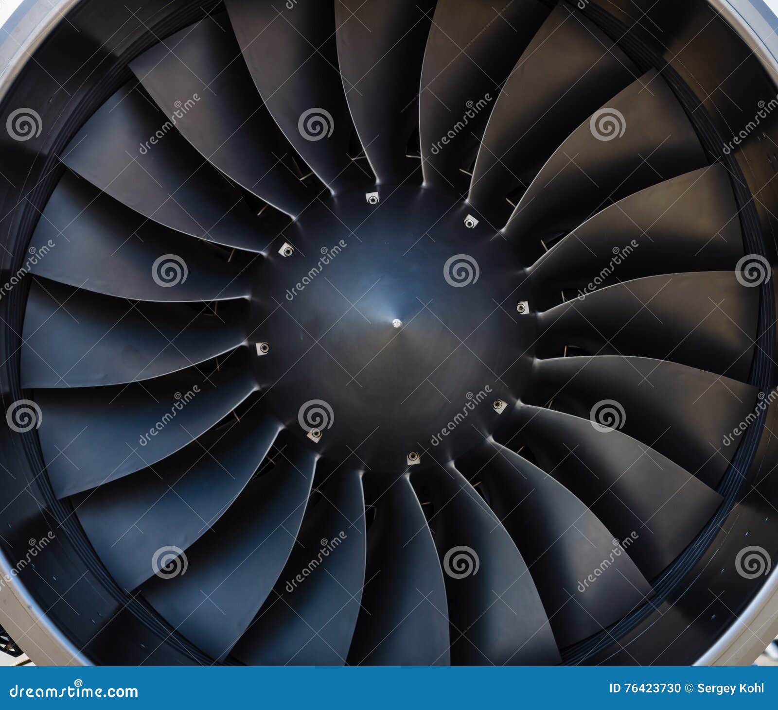Jet engine. Close up. stock photo. Image of turbofan - 76423730