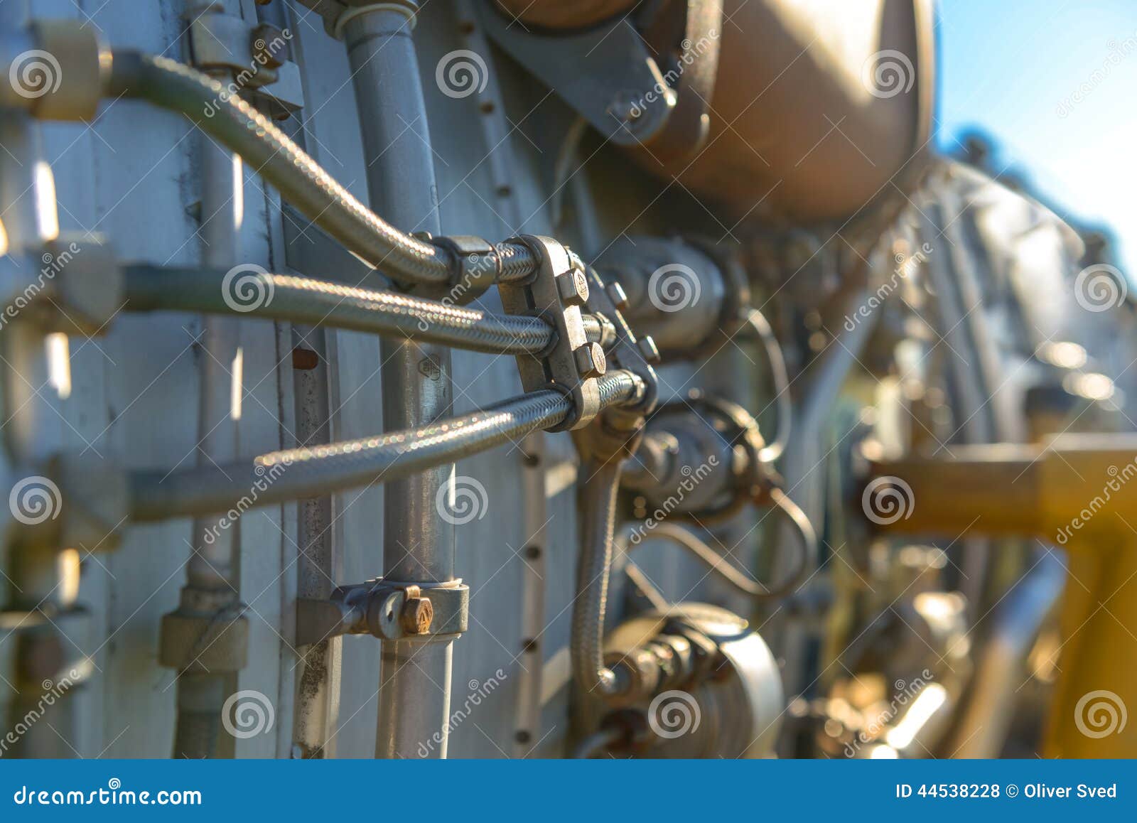 Jet Engine of a Fighter Plane Closeup Stock Photo - Image of industry ...