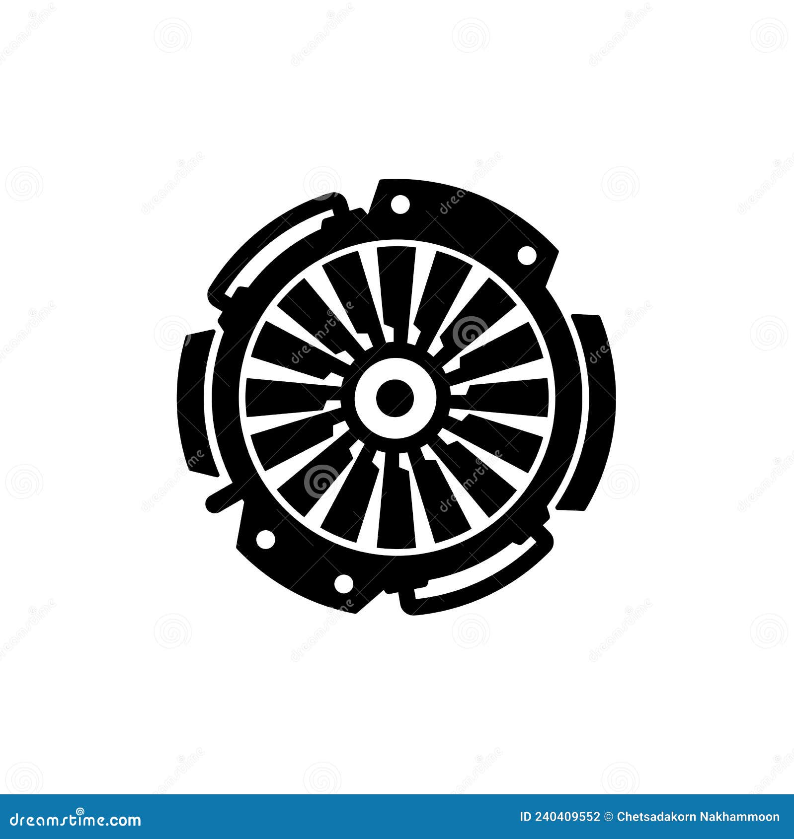 Jet Engine Icon Vector Isolated on White Stock Vector - Illustration of ...