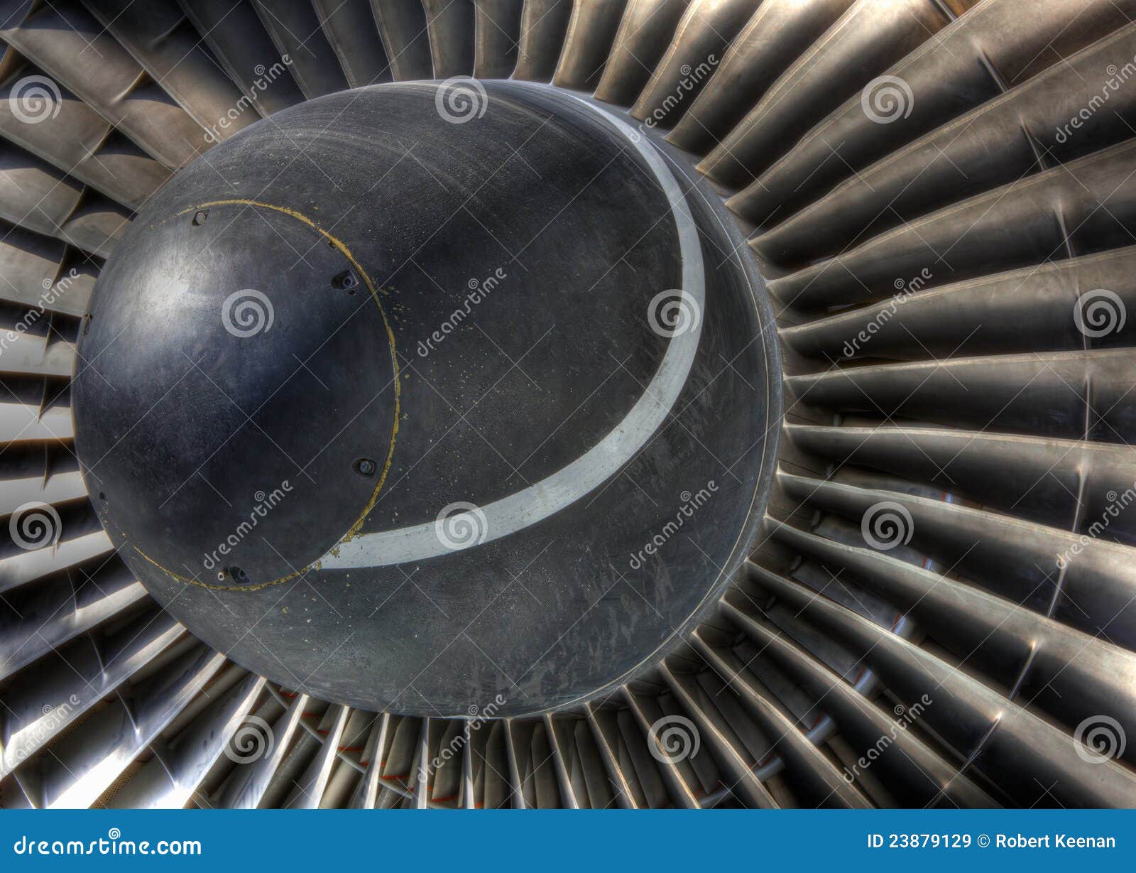 Jet Engine Inlet Turbo Vanes Stock Image - Image of airplane, blades ...