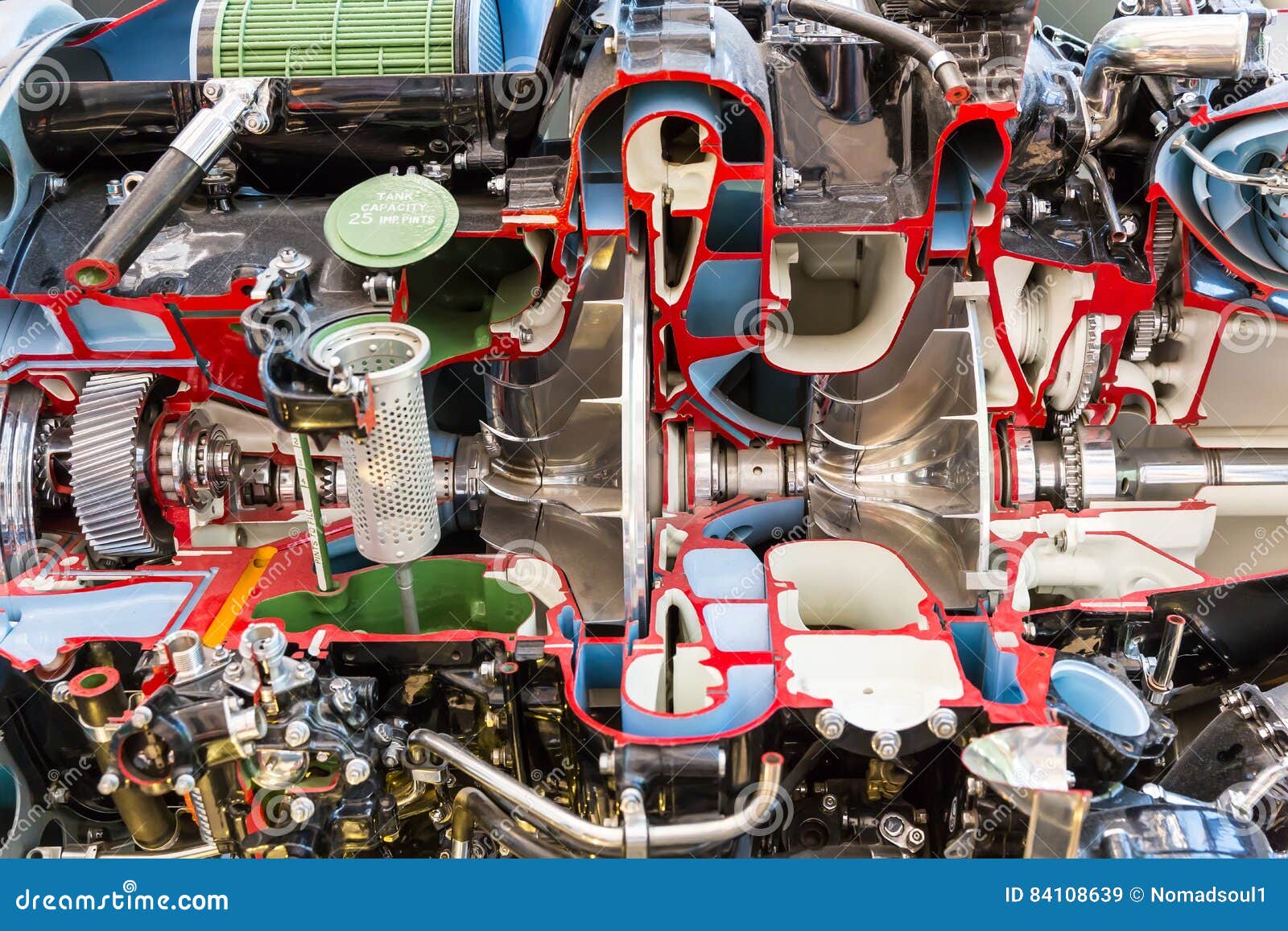 Jet engine inside. stock image. Image of aviation, engineering - 84108639