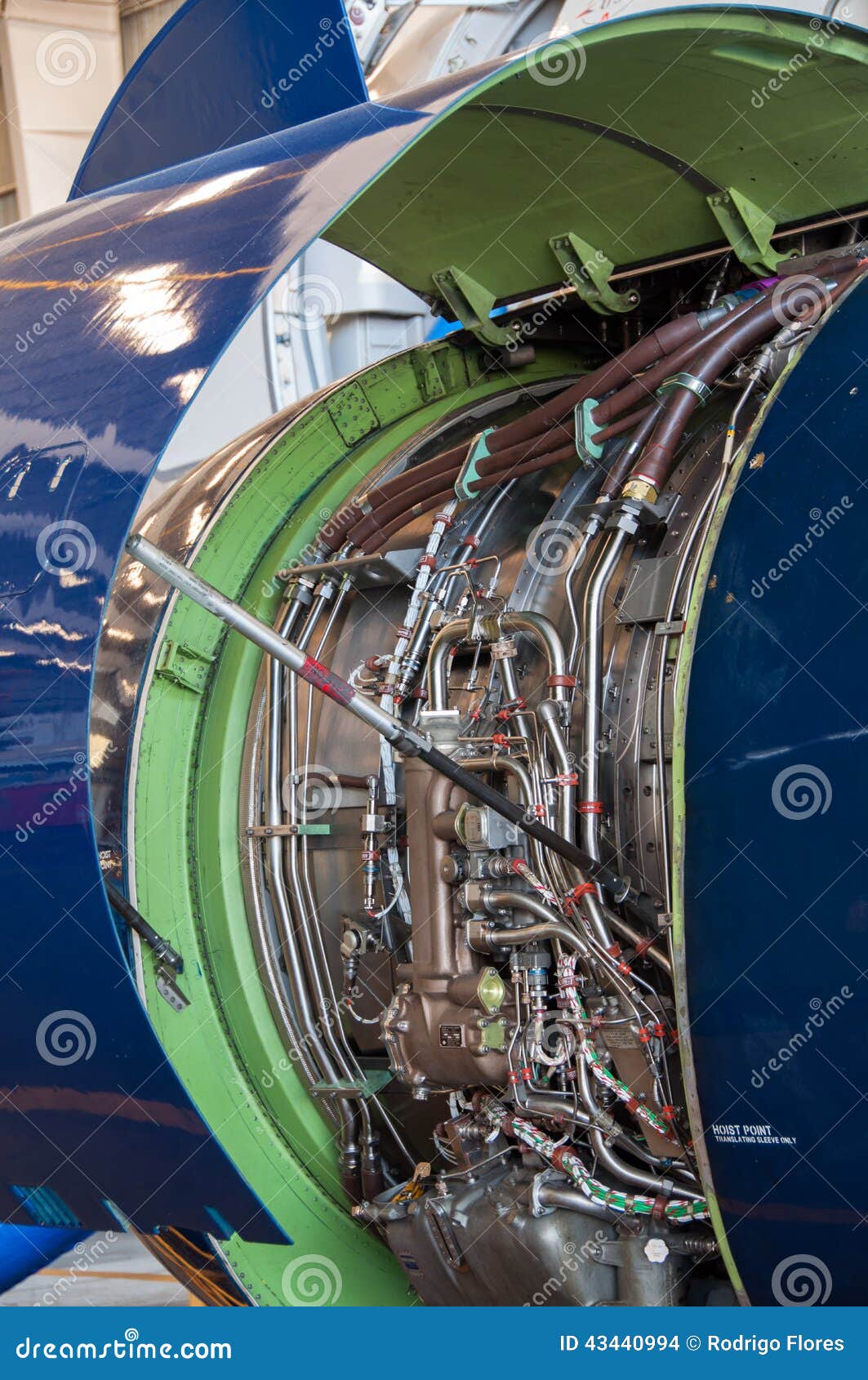Jet engine maintenance stock photo. Image of flap, blades - 43440994