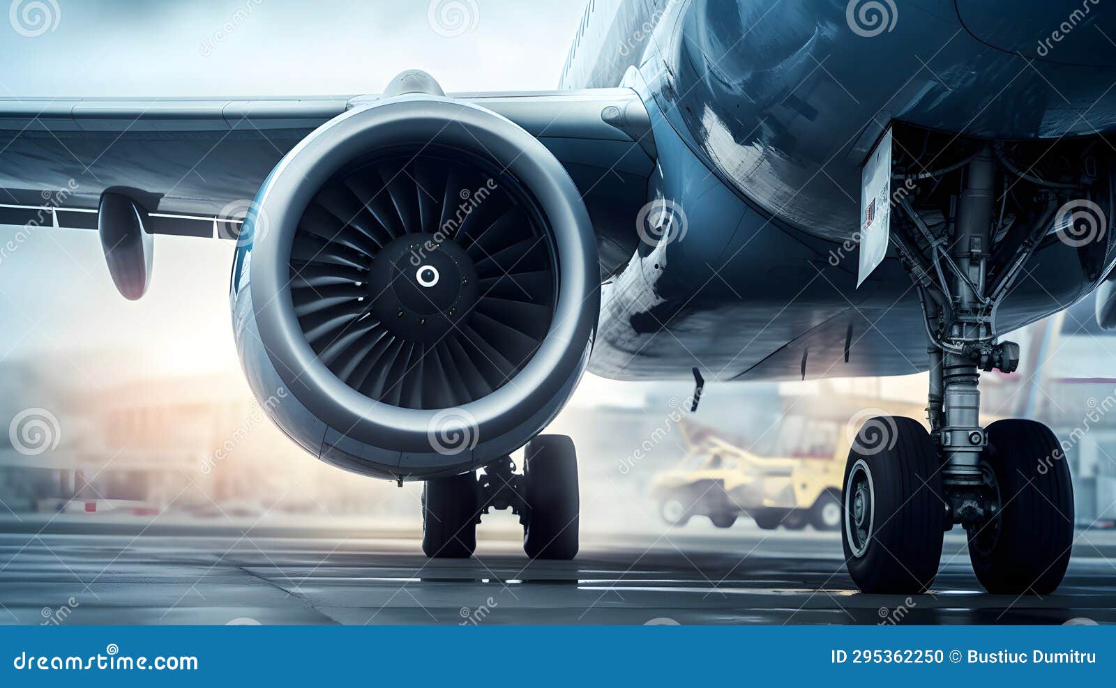 Jet Engine of an Modern Airliner Stock Photo - Image of airplane, earth ...