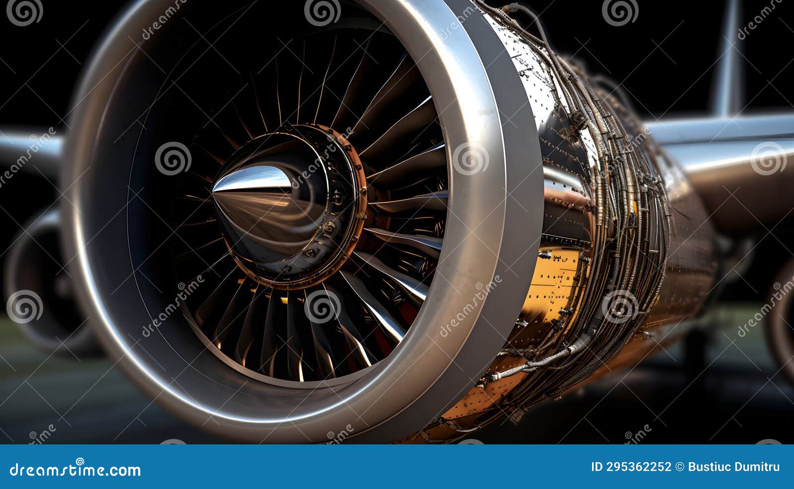 Jet Engine of an Modern Airliner Stock Photo - Image of aviation ...