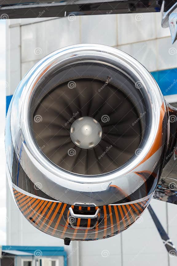 Jet engine passenger plane stock photo. Image of blade - 27247062