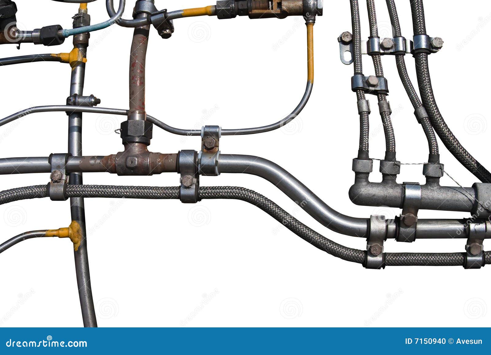 Jet engine pipes inside stock photo. Image of isolated - 7150940