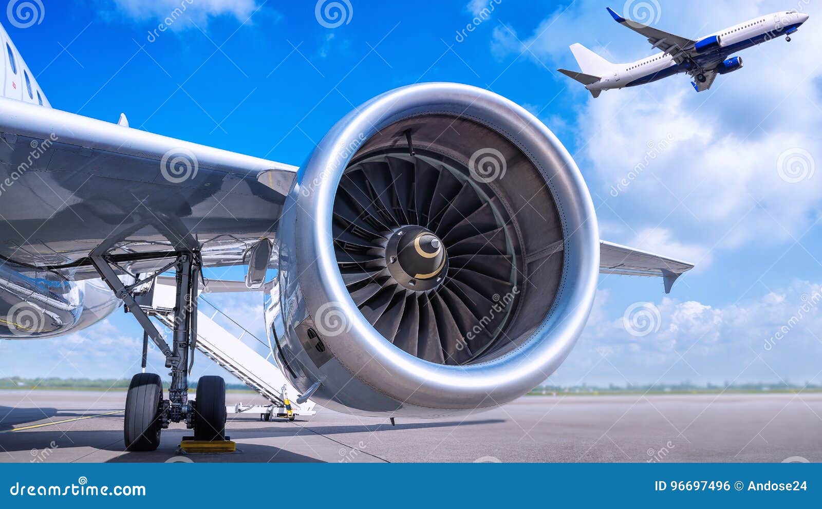 Jet engine stock photo. Image of aviation, engine, vacation - 96697496