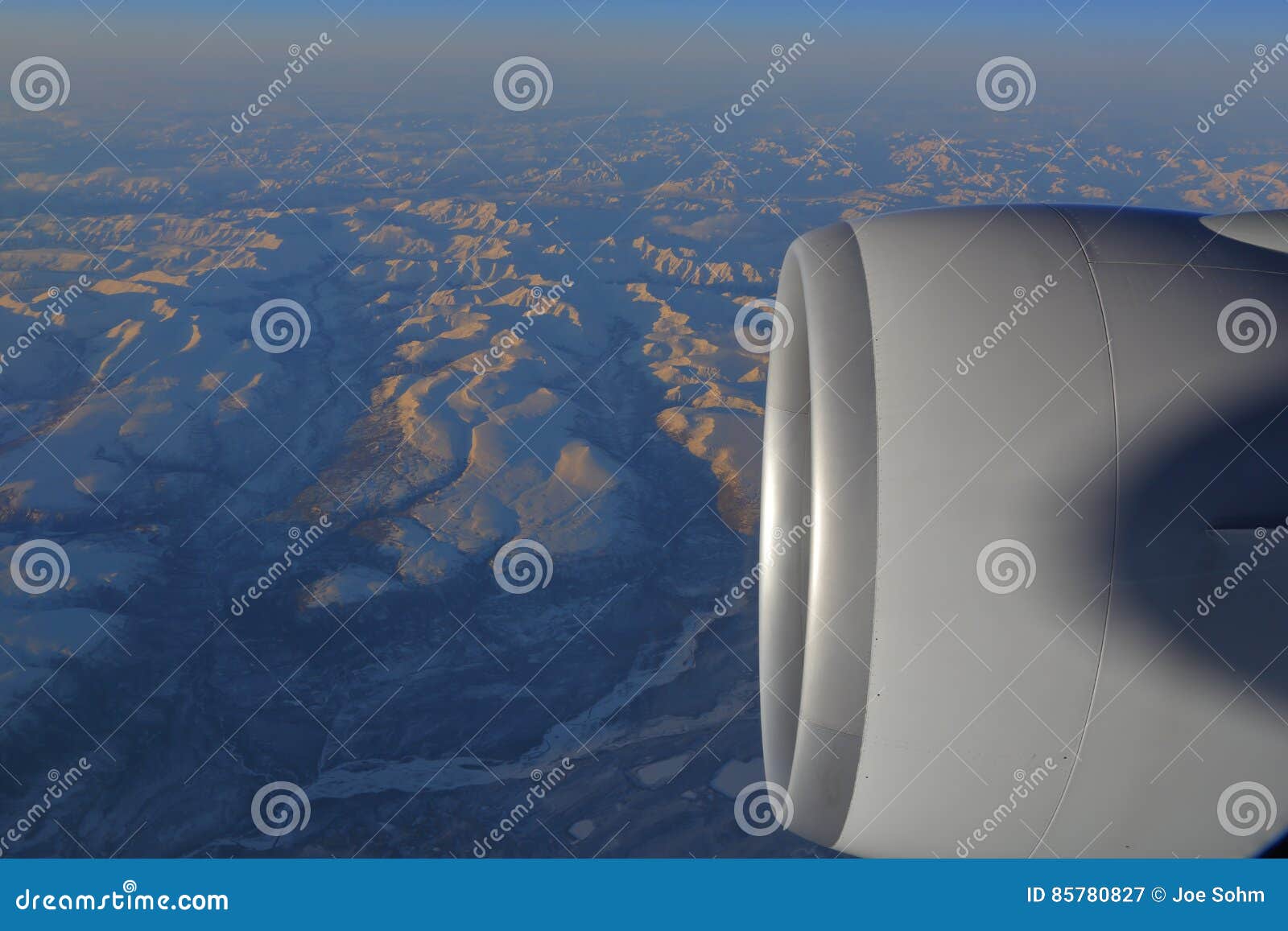 Jet Engine with Sunset Light Shot from Passenger Window - November 2013 ...