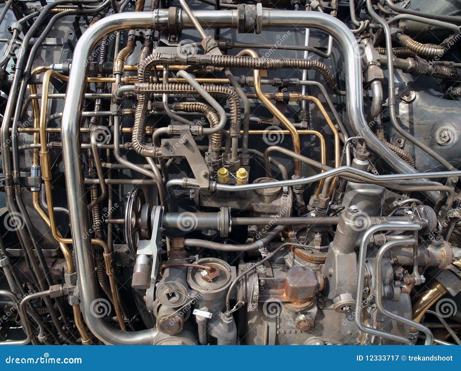 Jet Engine Tubing Royalty Free Stock Photography - Image: 12333717