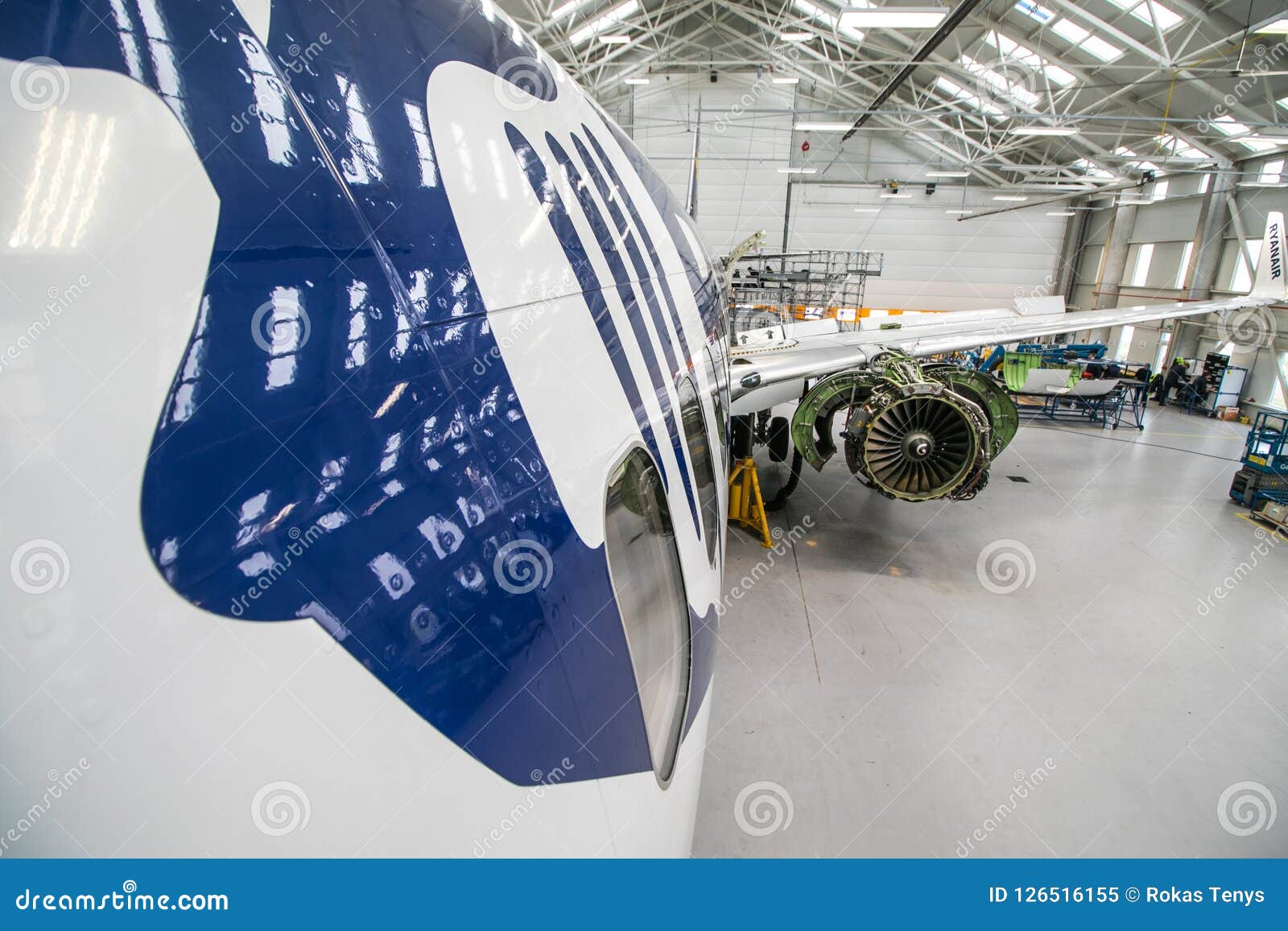 Ryanair Boeing Airplane Turbine Engine Editorial Image - Image of ...