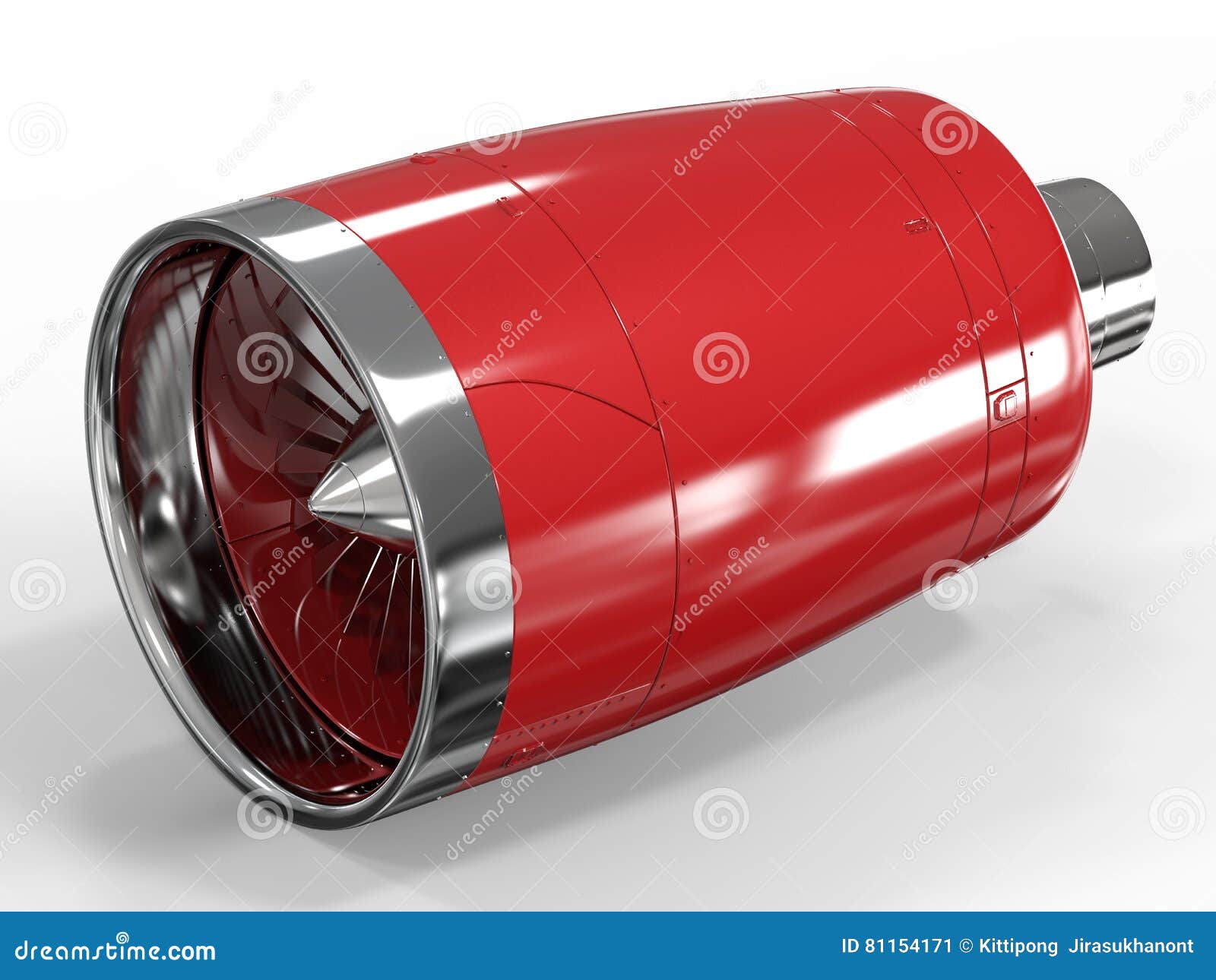 Jet Engine on White Background Stock Illustration - Illustration of ...