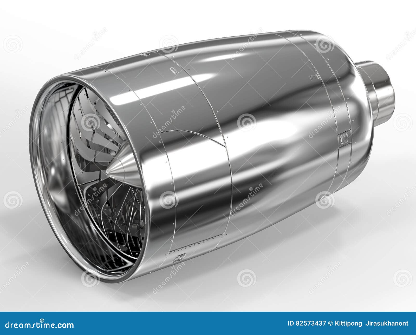 Jet Engine on White Background Stock Illustration - Illustration of ...