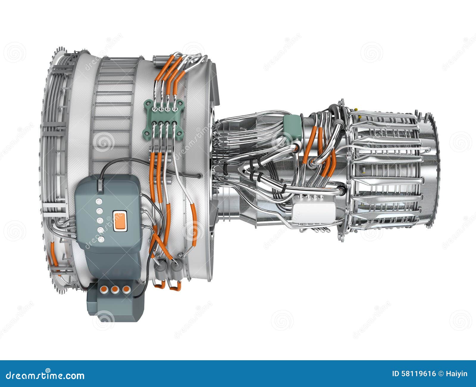 V8 Car Engine Isolated On White Background. Modern Gasoline Internal ...