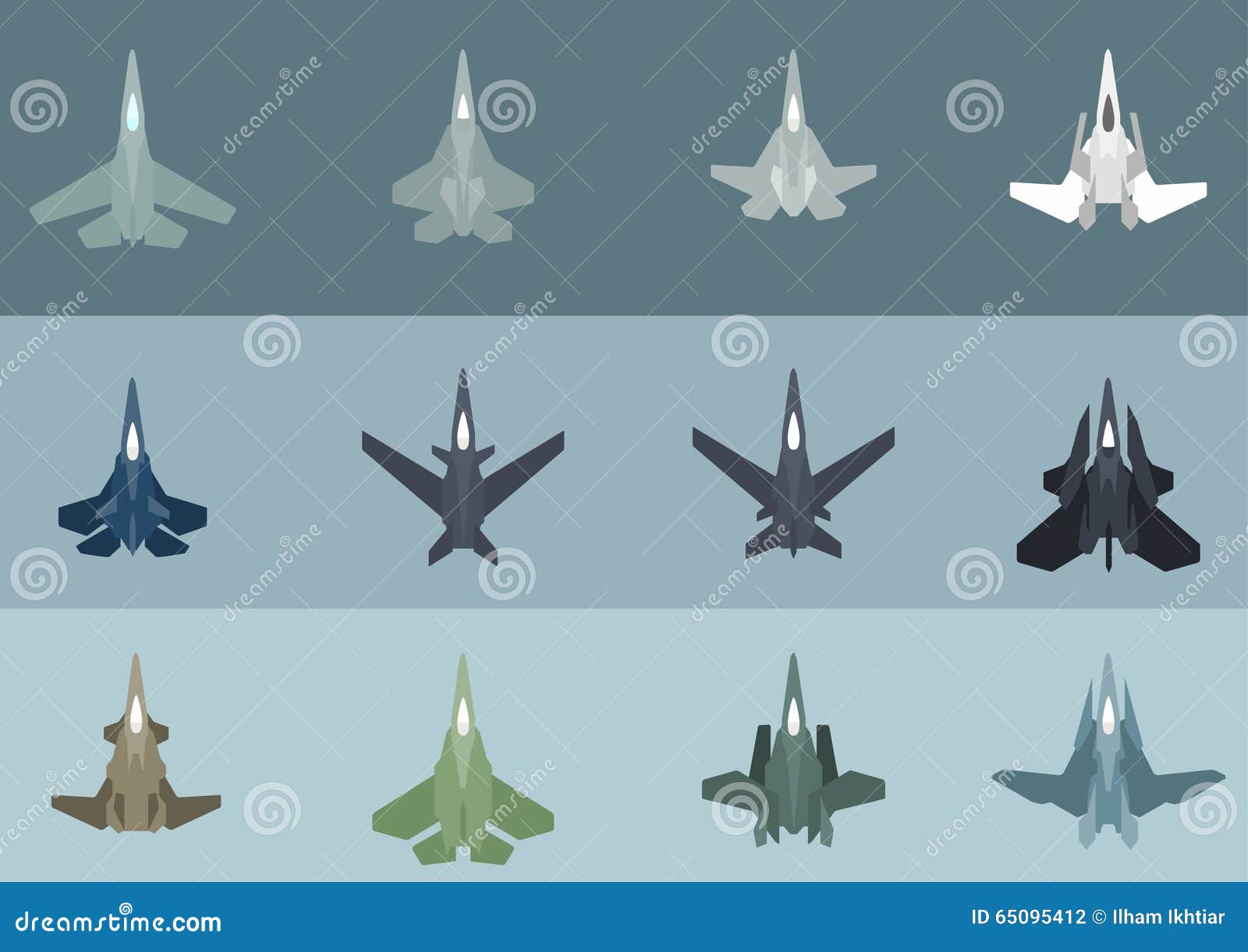 Jet Ffighters Moderne Et Futuriste Illustration de Vecteur ...