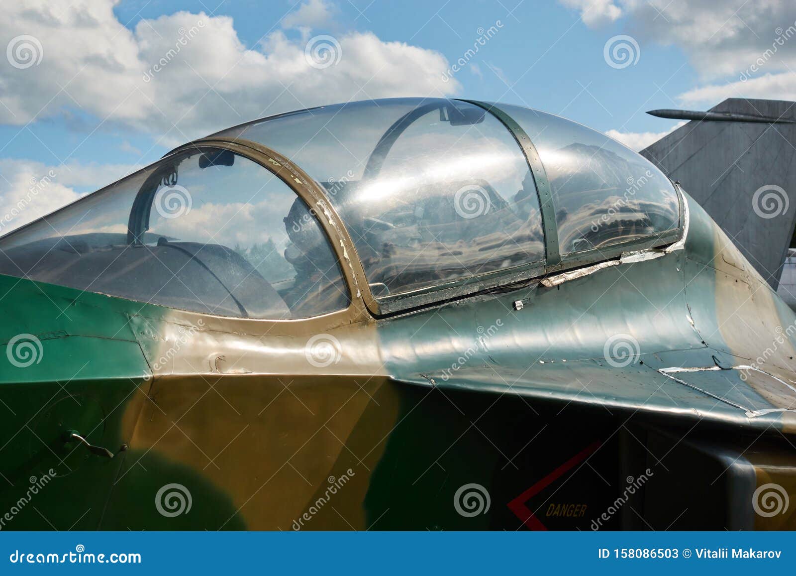 Closeup Of Ejection Seat Inside Cockpit Of Modern Military Jet Airplane ...