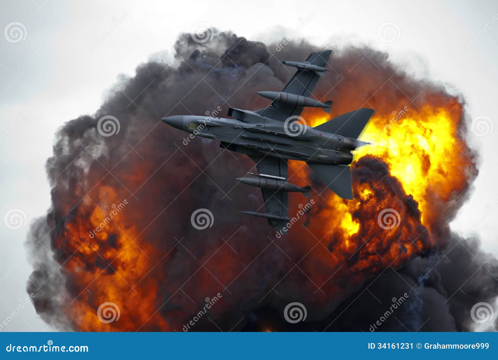 Jet fighter stock image. Image of flight, explosive, flame - 34161231