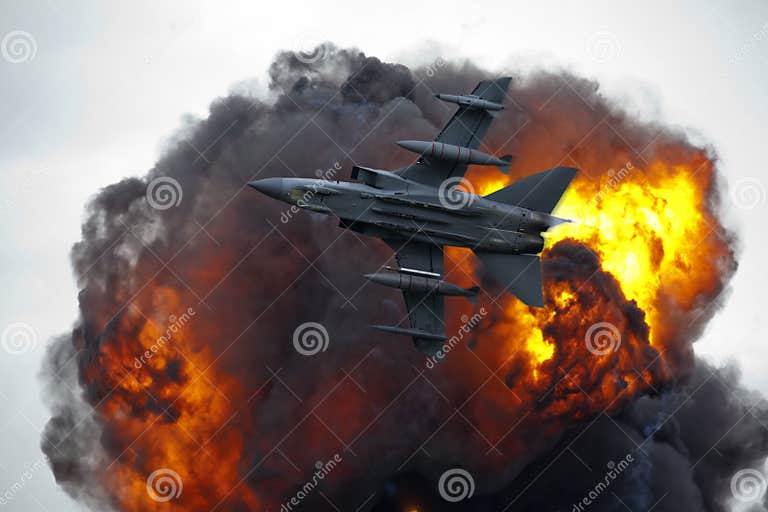 Jet fighter stock image. Image of flight, explosive, flame - 34161231