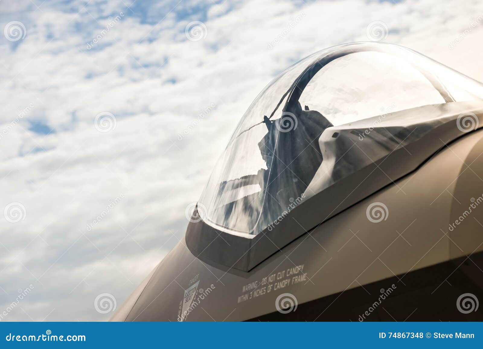 Jet fighter canopy stock photo. Image of seat, flying - 74867348