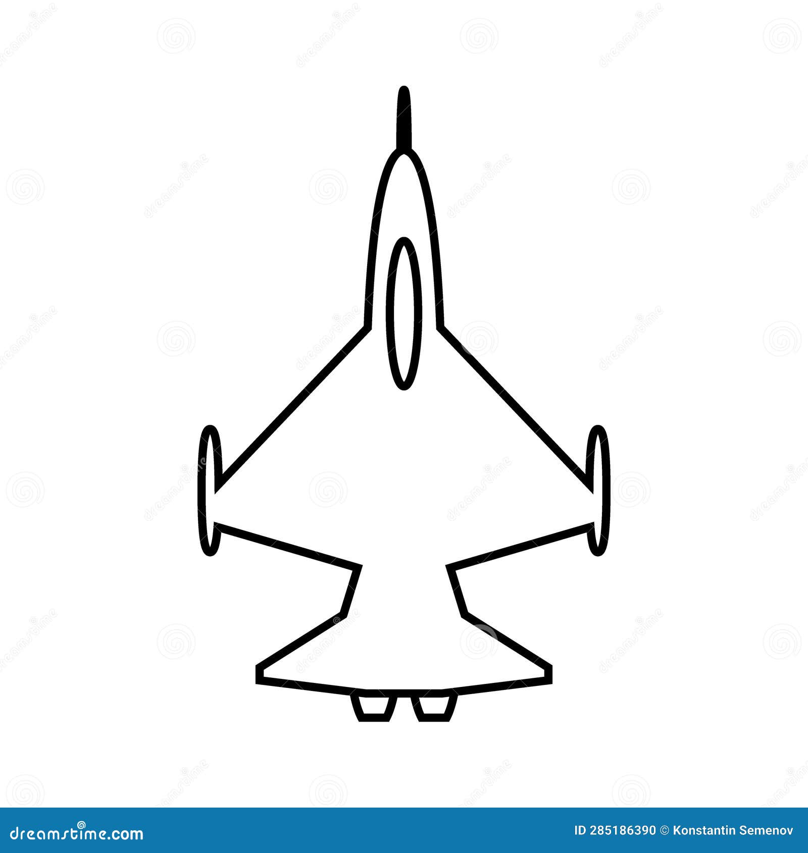 Jet fighter icon on white stock vector. Illustration of aircraft ...