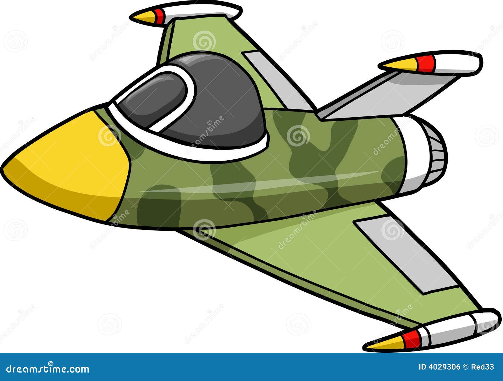 Jet Fighter Illustration stock vector. Illustration of transportation ...