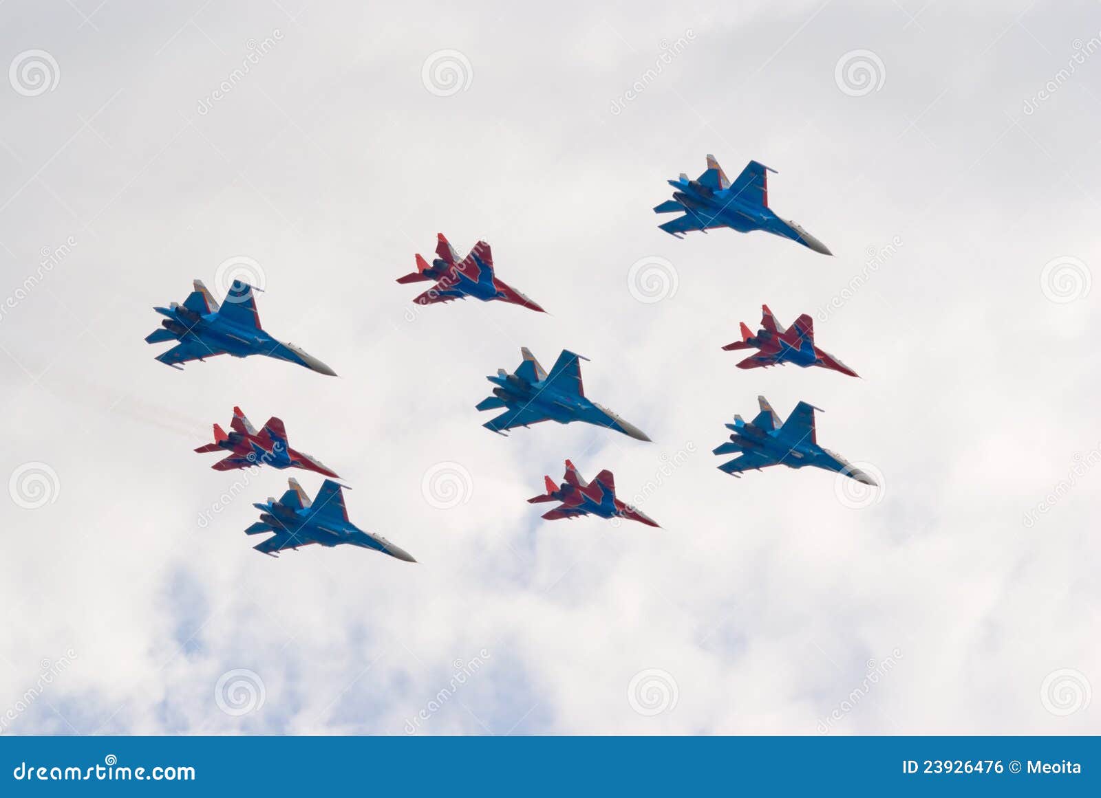 Jet fighters in formation stock photo. Image of strizhi - 23926476
